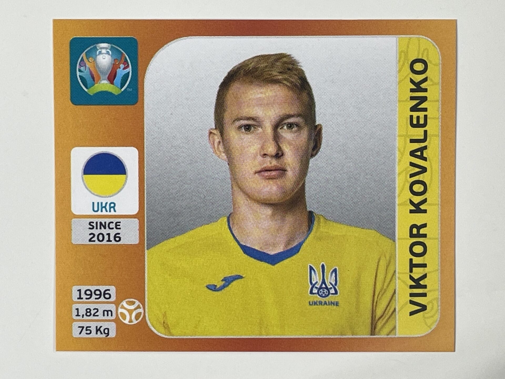 332 Viktor Kovalenko (Ukraine) Euro 2020 Stickers – Solve Collectibles
