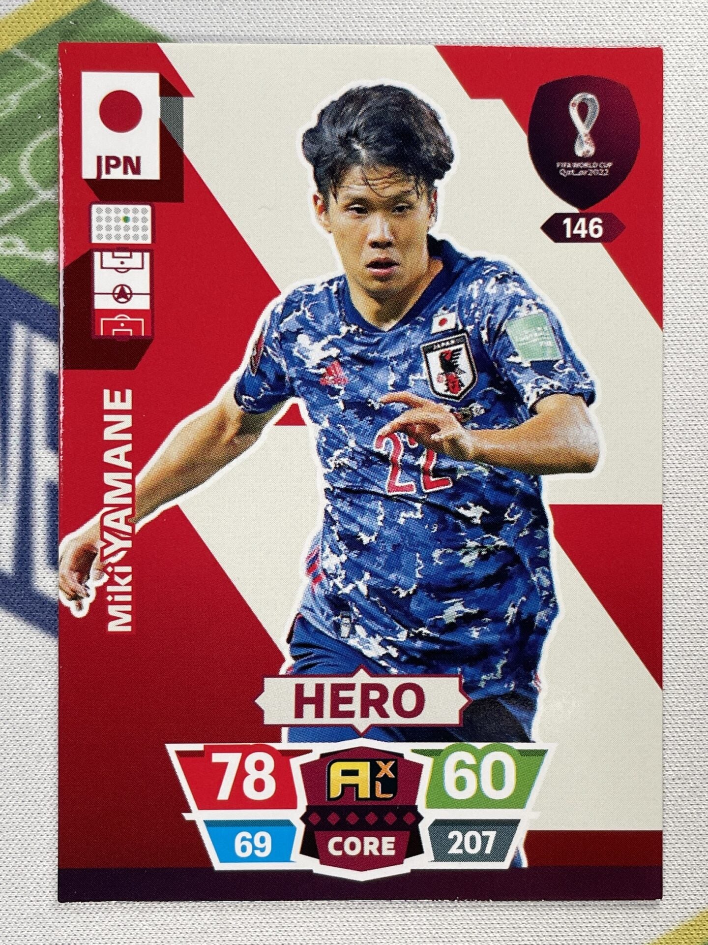 146 Miki Yamane Japan Hero Panini World Cup 2022 Adrenalyn XL – Solve Collectibles