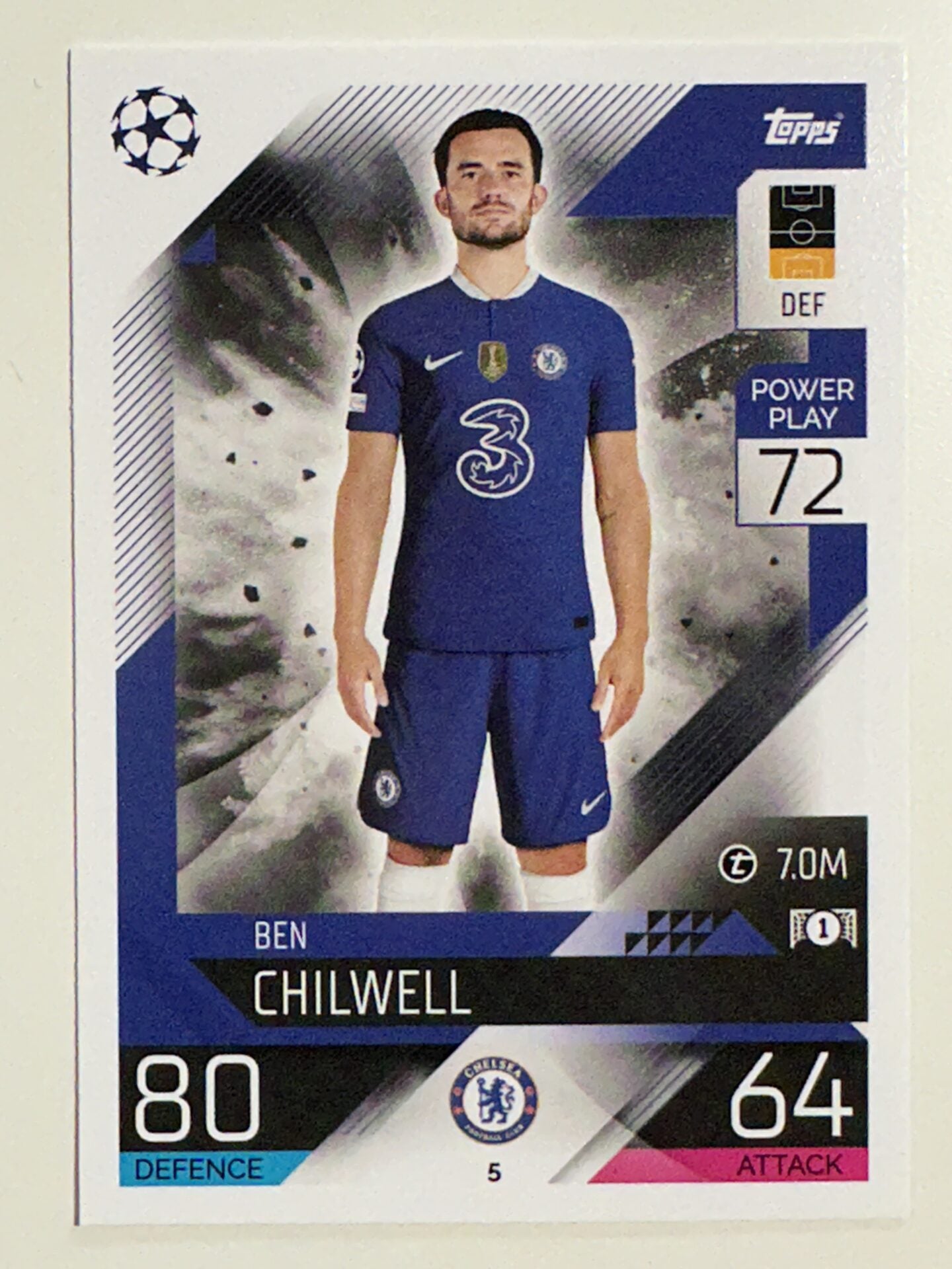 005 Ben Chilwell Base (Chelsea) Topps Match Attax 2022/2023 Card ...