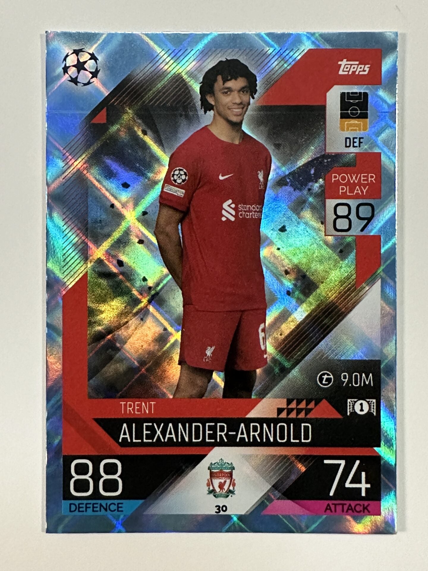 030 Trent Alexander-Arnold Base Crystal Foil Parallel (Liverpool) Topp ...