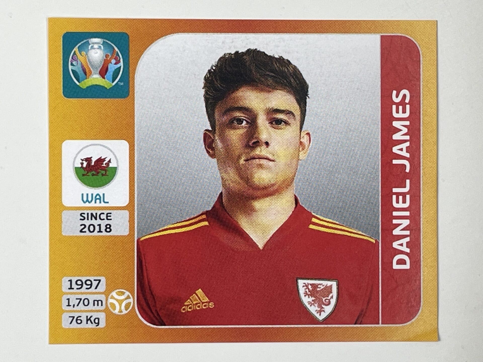 111 Daniel James (Wales) Euro 2020 Stickers – Solve Collectibles