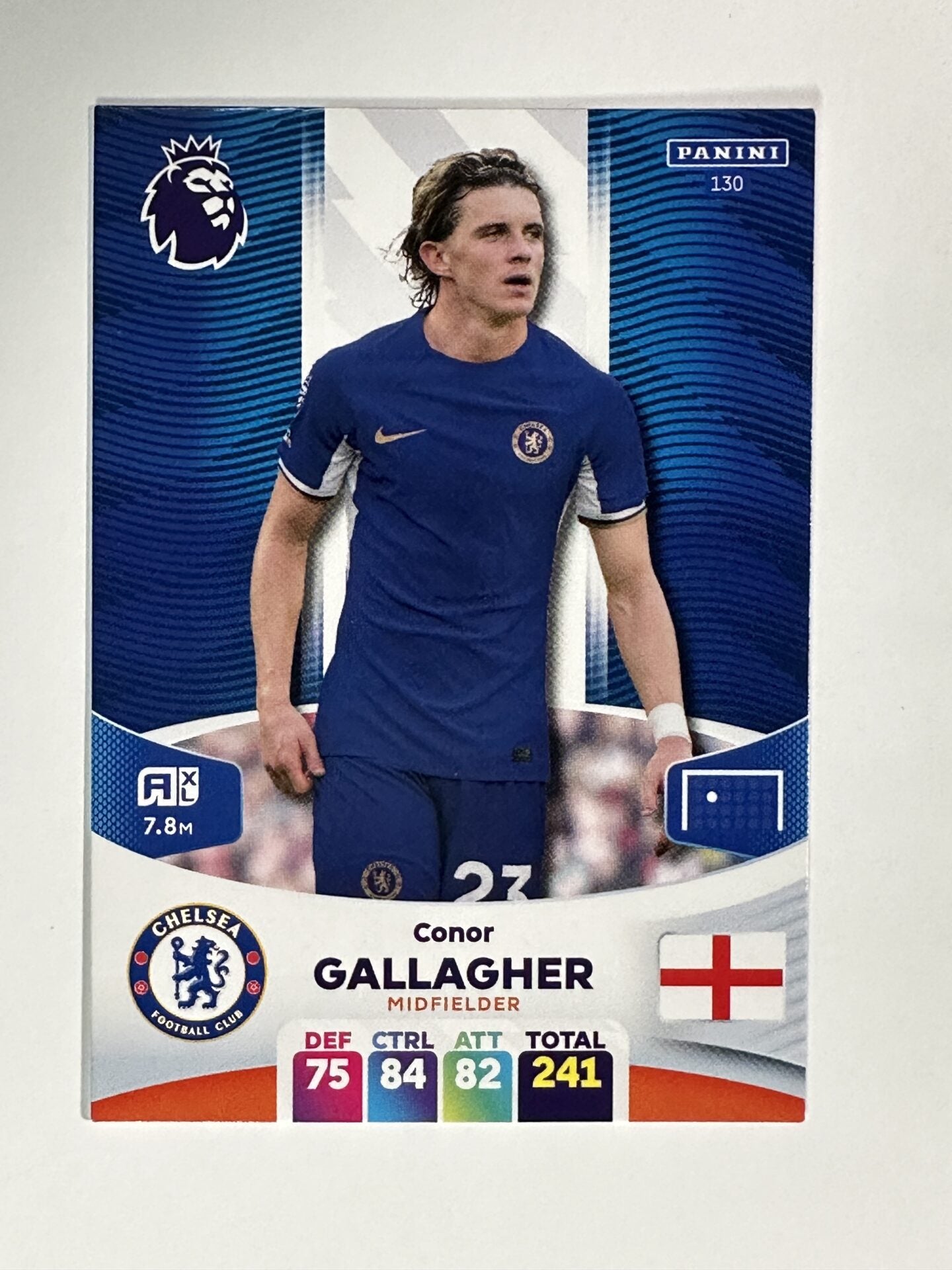 130 Conor Gallagher Chelsea Base Panini Premier League Adrenalyn XL 20 ...