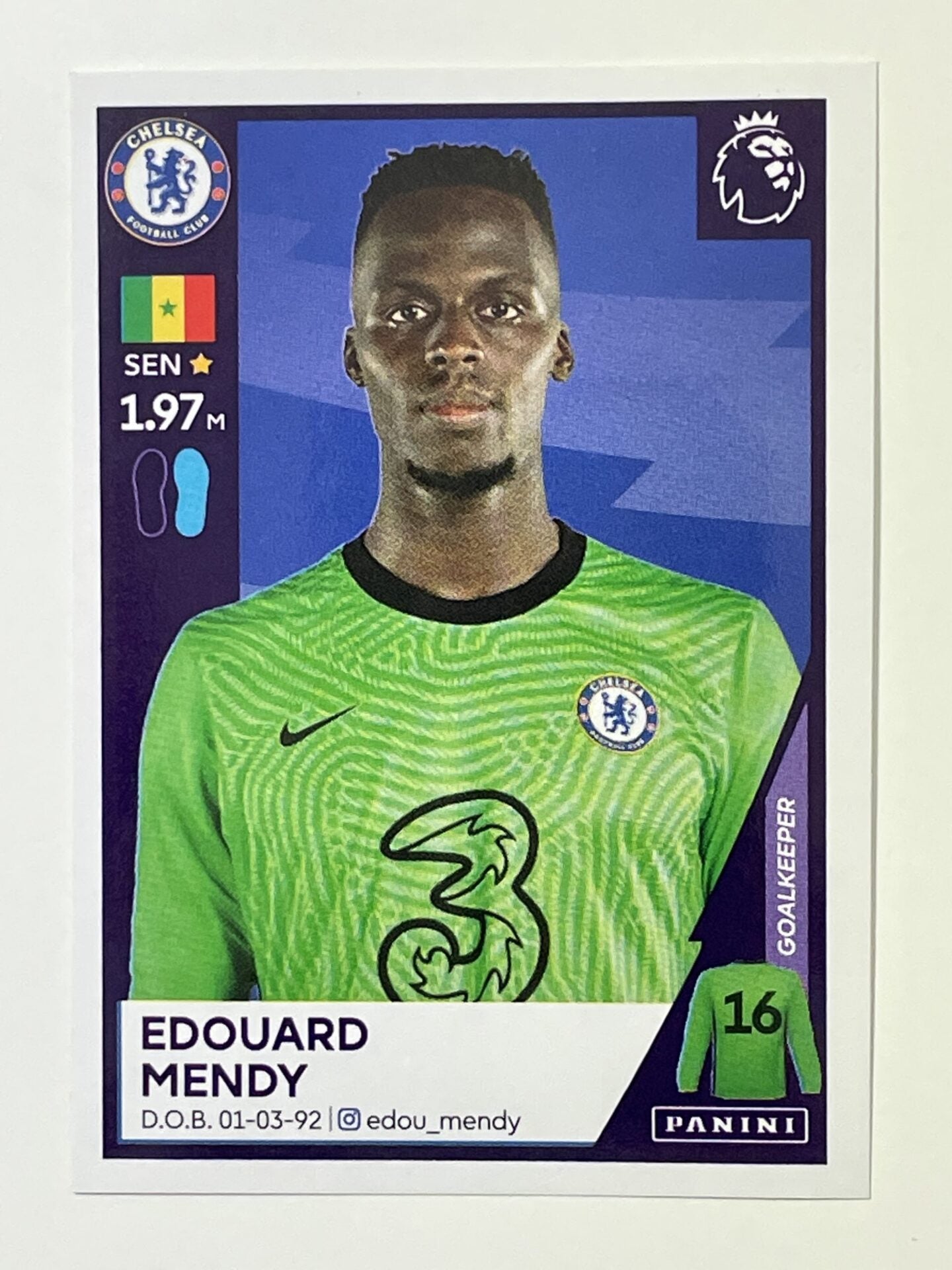 141 Edouard Mendy (Chelsea) Premier League 2021 Stickers – Solve ...