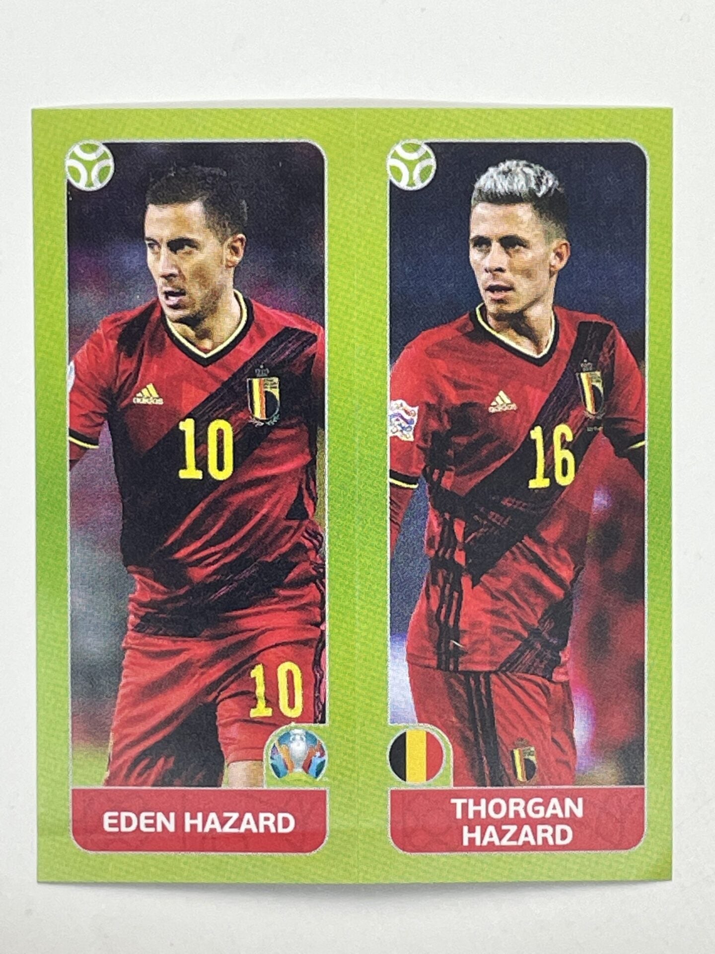 148 Eden Hazard & Thorgan Hazard (Belgium) Euro 2020 Stickers – Solve ...