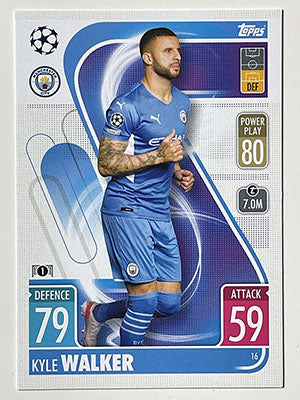 016 Kyle Walker (Manchester City) Match Attax 2021/22 – Solve Collectibles