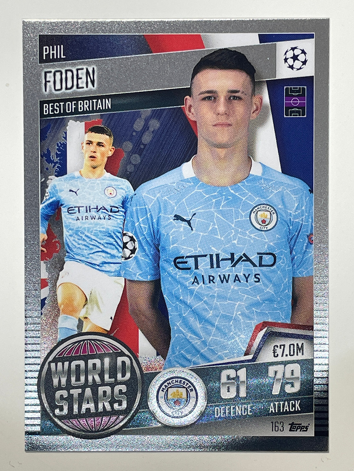 163 Phil Foden World Star (Manchester City) Match Attax 101 2021 ...