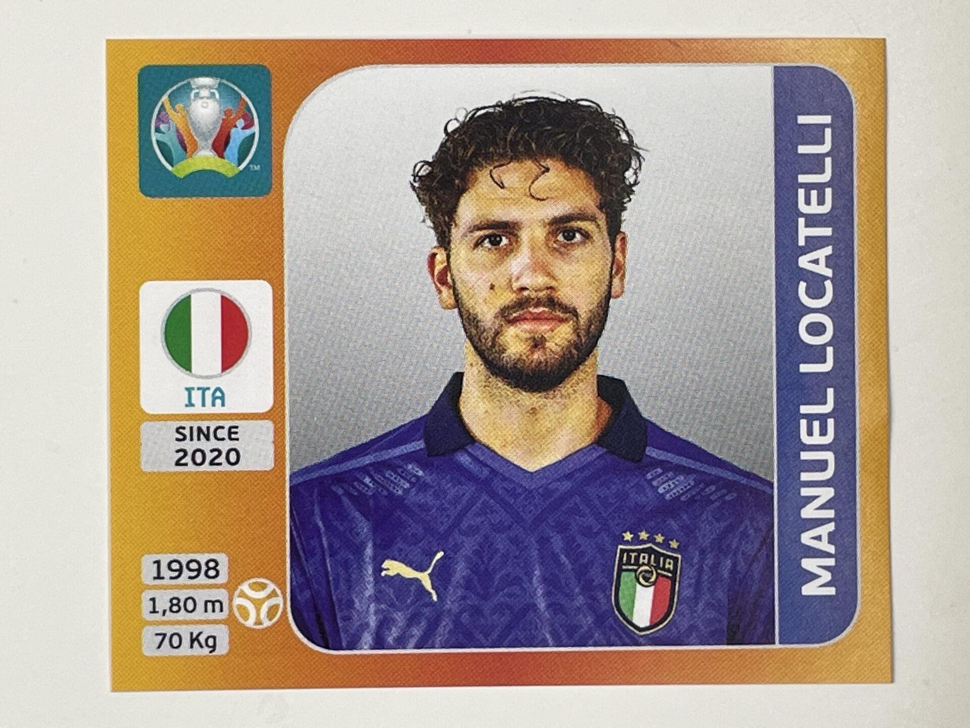 022 Manuel Locatello (Italy) Euro 2020 Stickers – Solve Collectibles