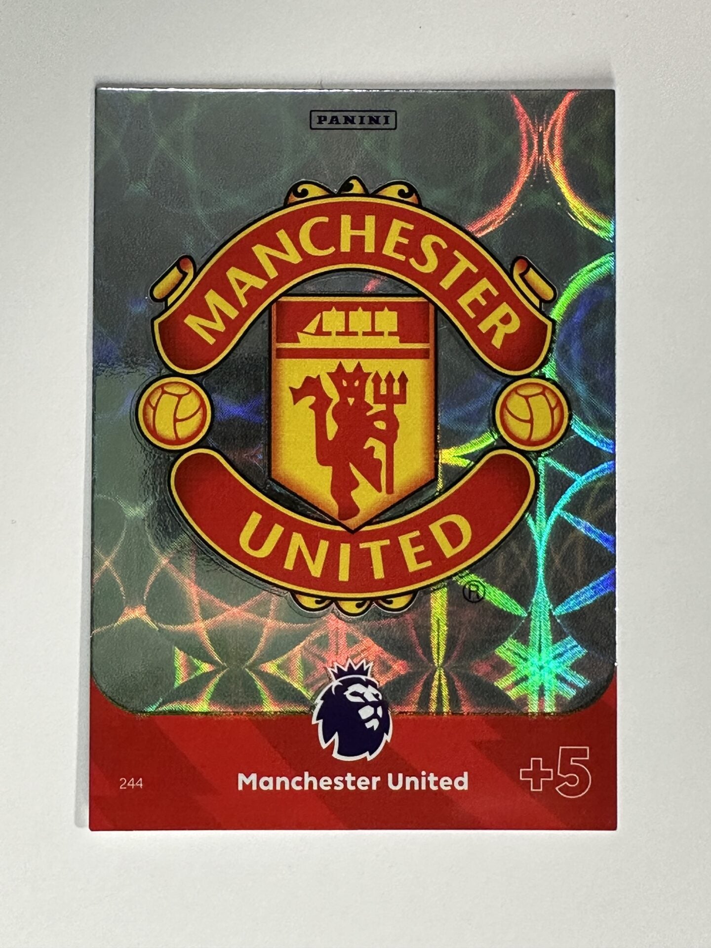 244 Club Crest Manchester United Base Panini Premier League Adrenalyn ...