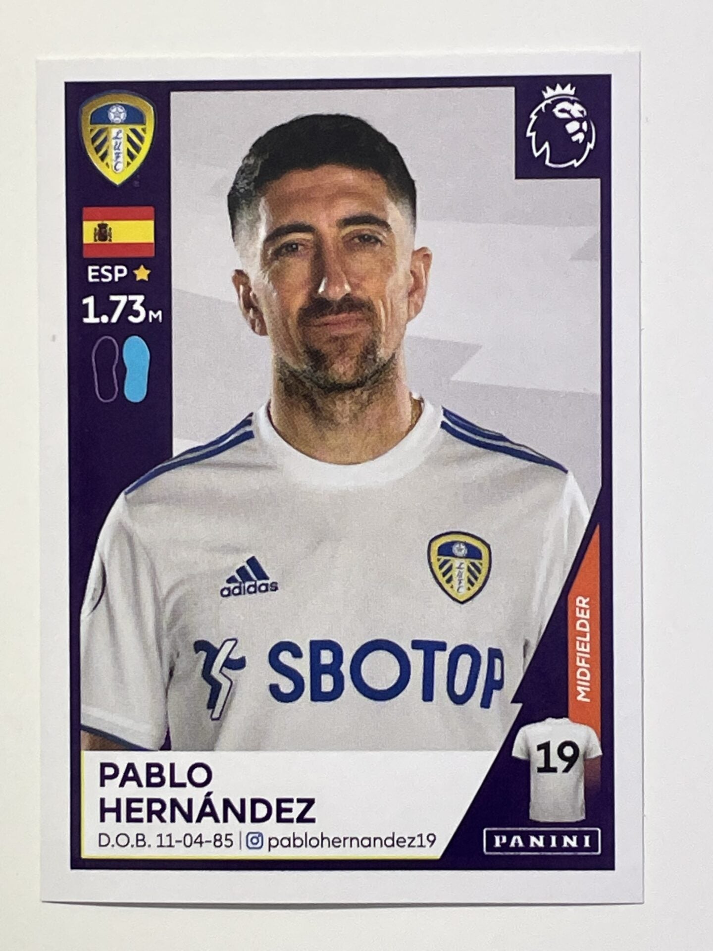 271 Pablo Hernandez (Leeds United) Premier League 2021 Stickers – Solve ...