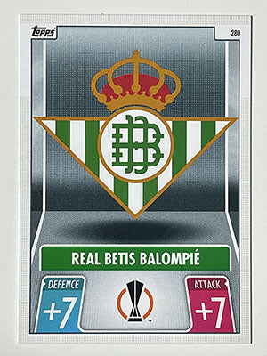 280 Club Badge (Real Betis Balompié) Match Attax 2021/22 – Solve ...