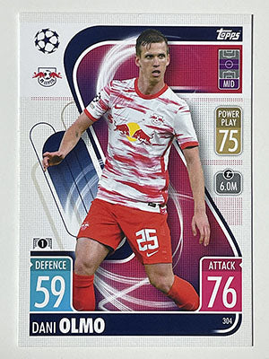 304 Dani Olmo (RB Leipzig) Match Attax 2021/22 – Solve Collectibles