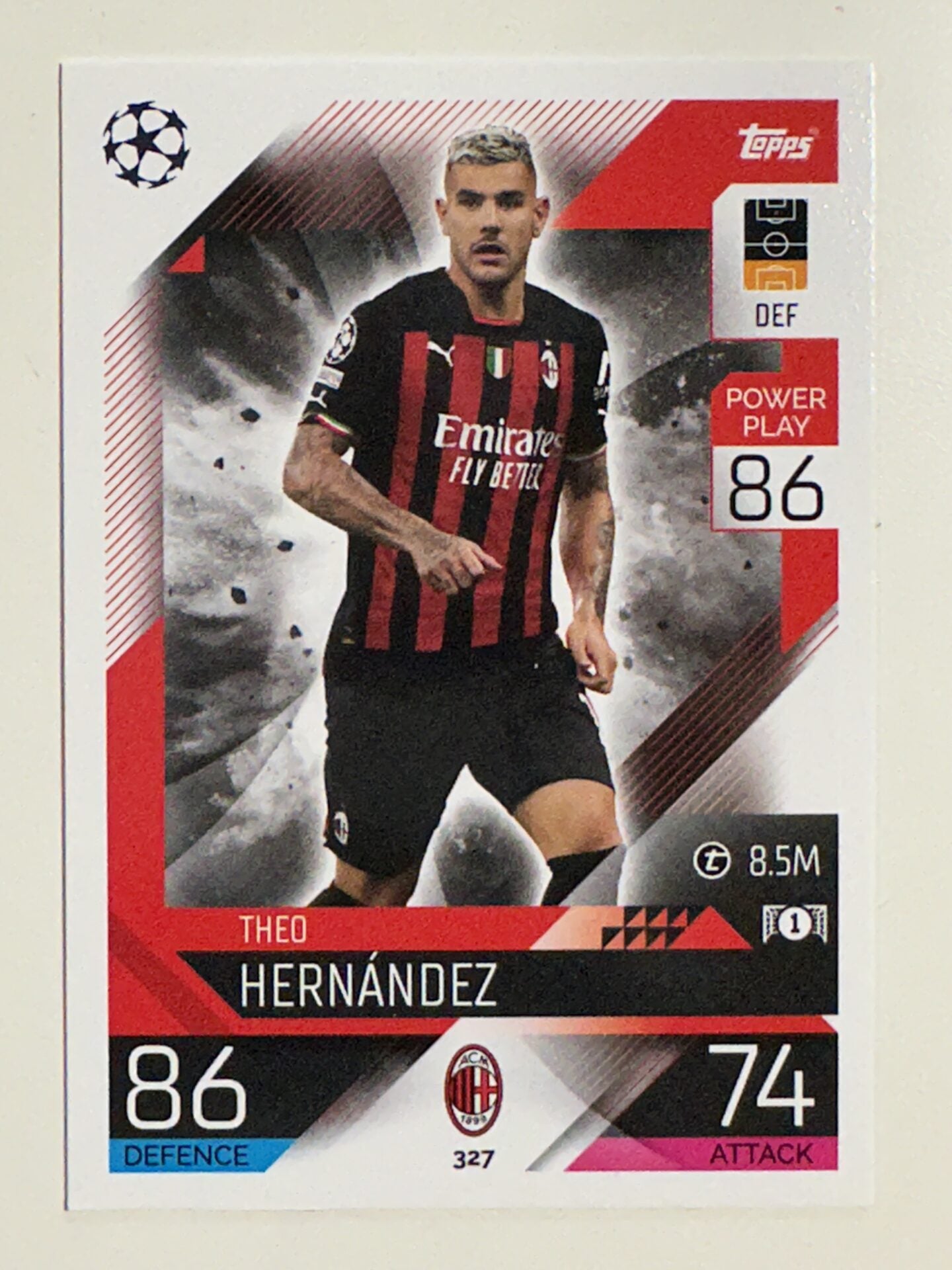 327 Theo Hernández Base (AC Milan) Topps Match Attax 2022/2023 Card ...