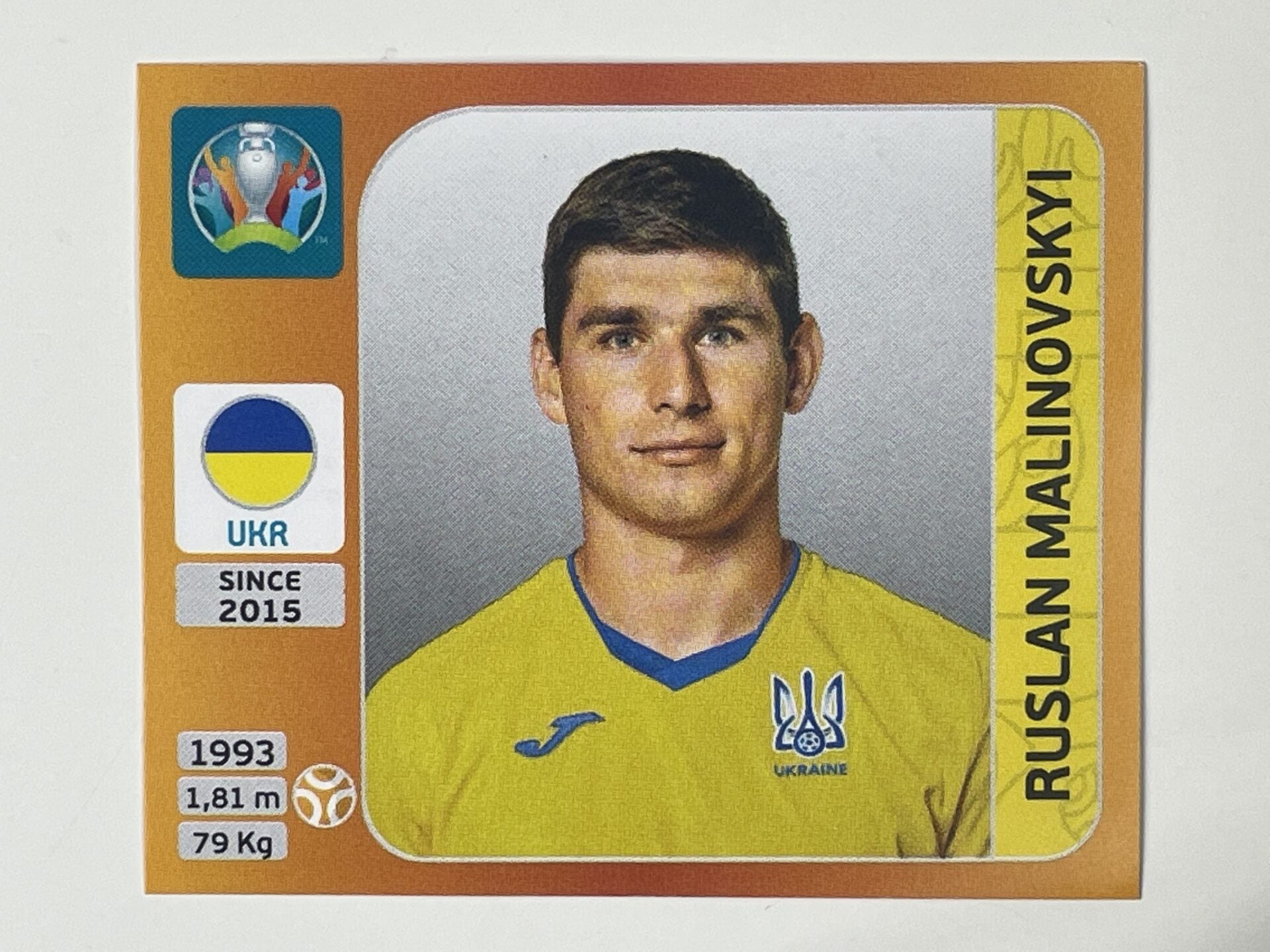 333 Ruslan Malinovskyi (Ukraine) Euro 2020 Stickers – Solve Collectibles