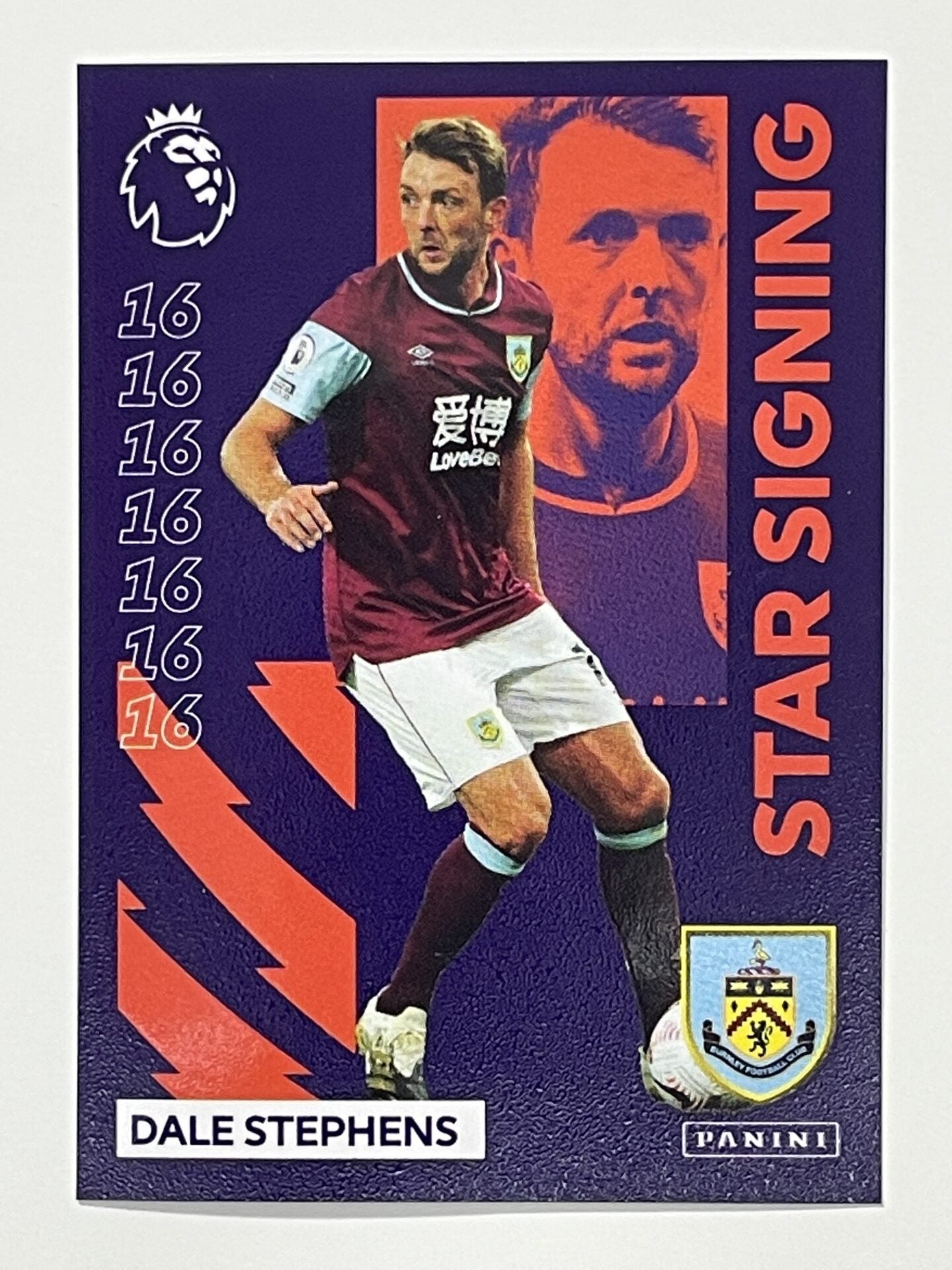 336 Dale Stephens Star Signing (Burnley FC) Premier League 2021 Sticke – Solve Collectibles