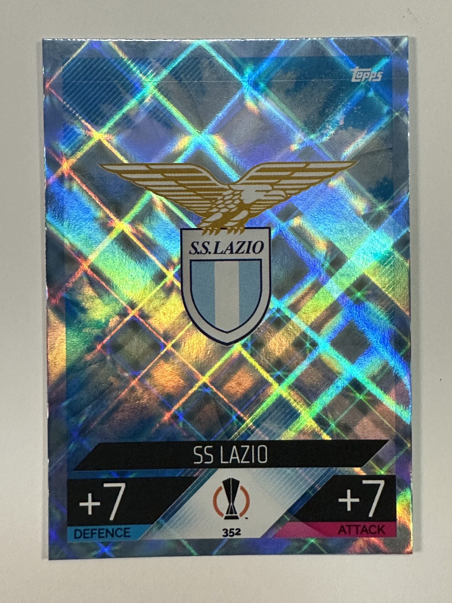 352 Team Badge Crystal Foil Parallel (SS Lazio) Topps Match Attax 2022 ...
