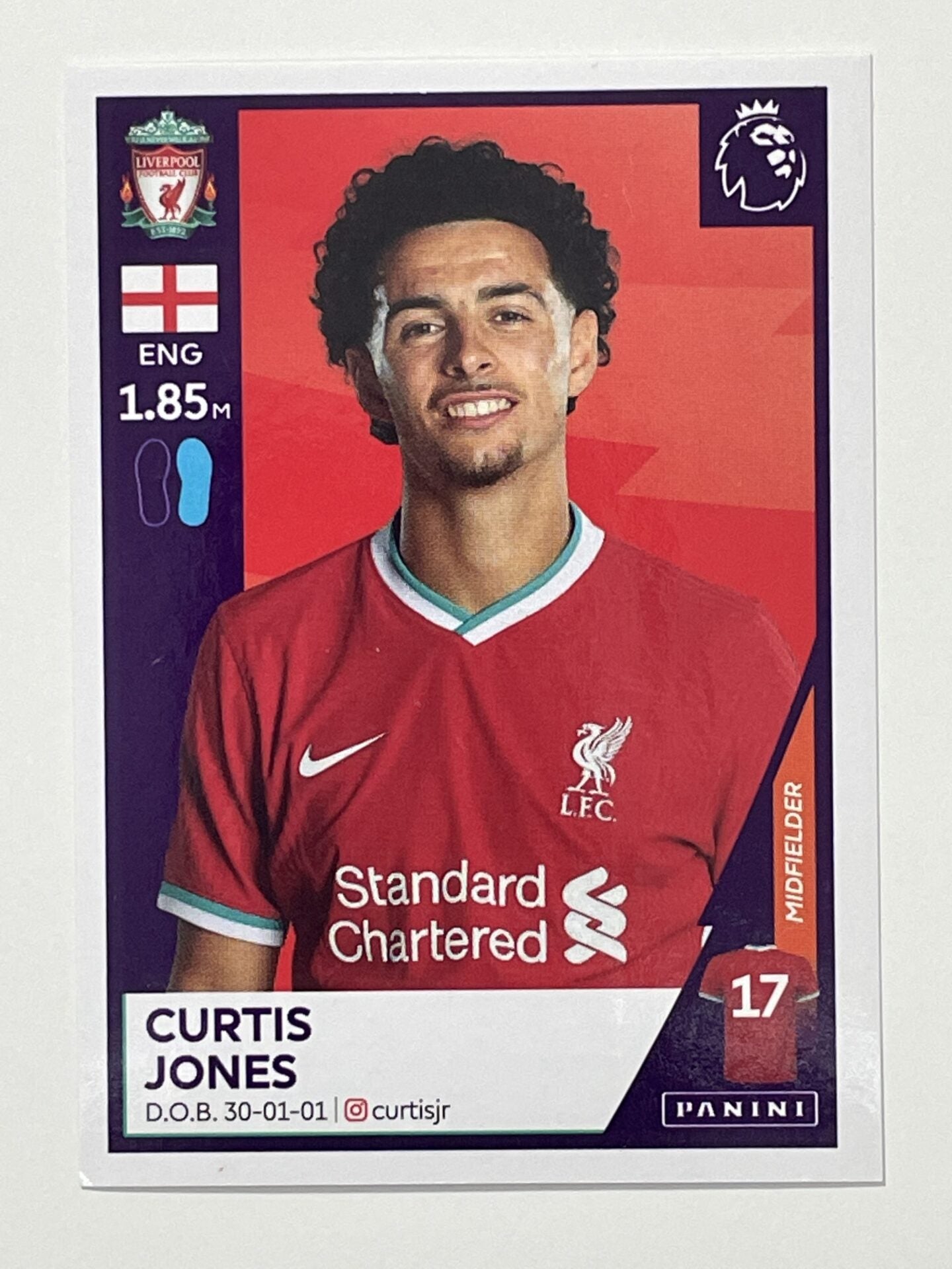 370 Curtis Jones (Liverpool) Premier League 2021 Stickers – Solve ...