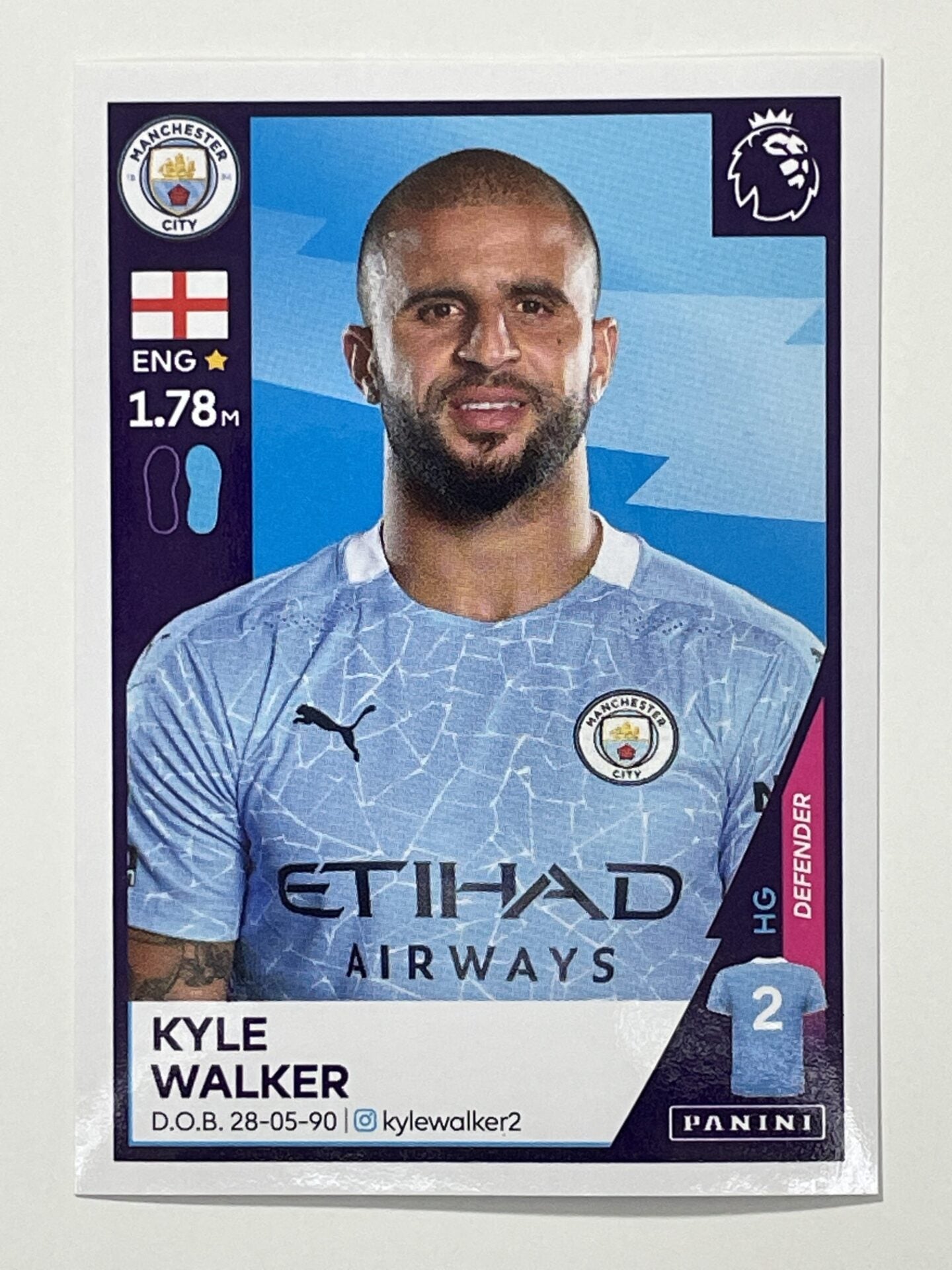 385 Kyle Walker (Manchester City) Premier League 2021 Stickers – Solve ...