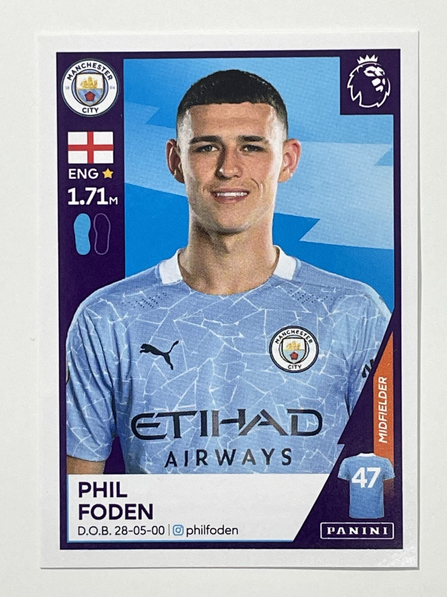 401 Phil Foden (Manchester City) Premier League 2021 Stickers – Solve ...