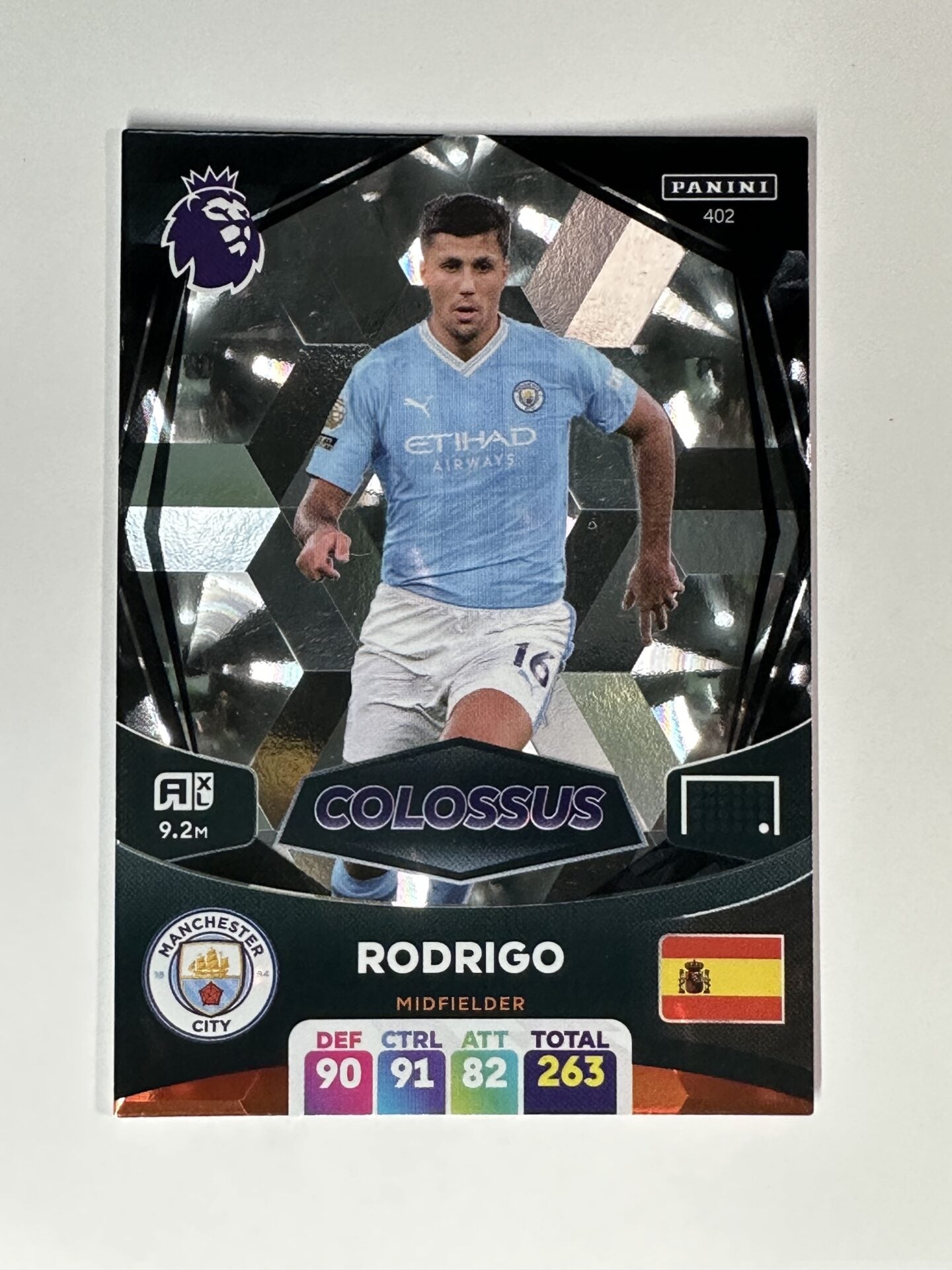 402 Rodrigo Manchester City Colossus Panini Premier League Adrenalyn X ...