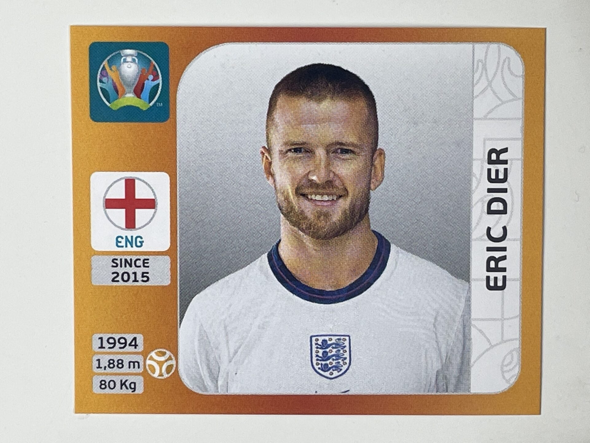 411 Eric Dier (England) Euro 2020 Stickers – Solve Collectibles
