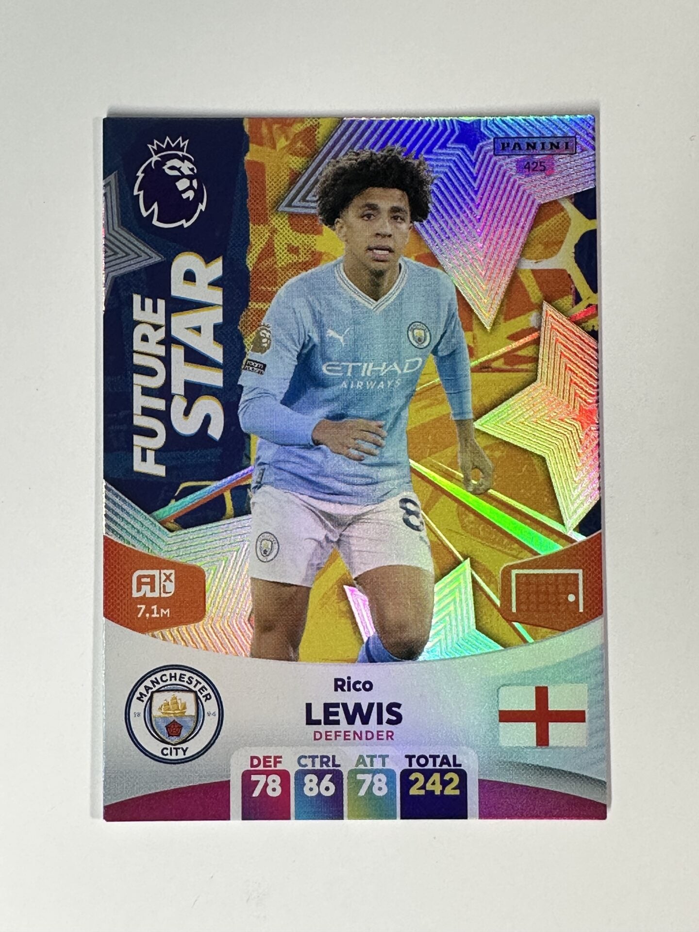 425 Rico Lewis Manchester City Future Star Panini Premier League Adren ...