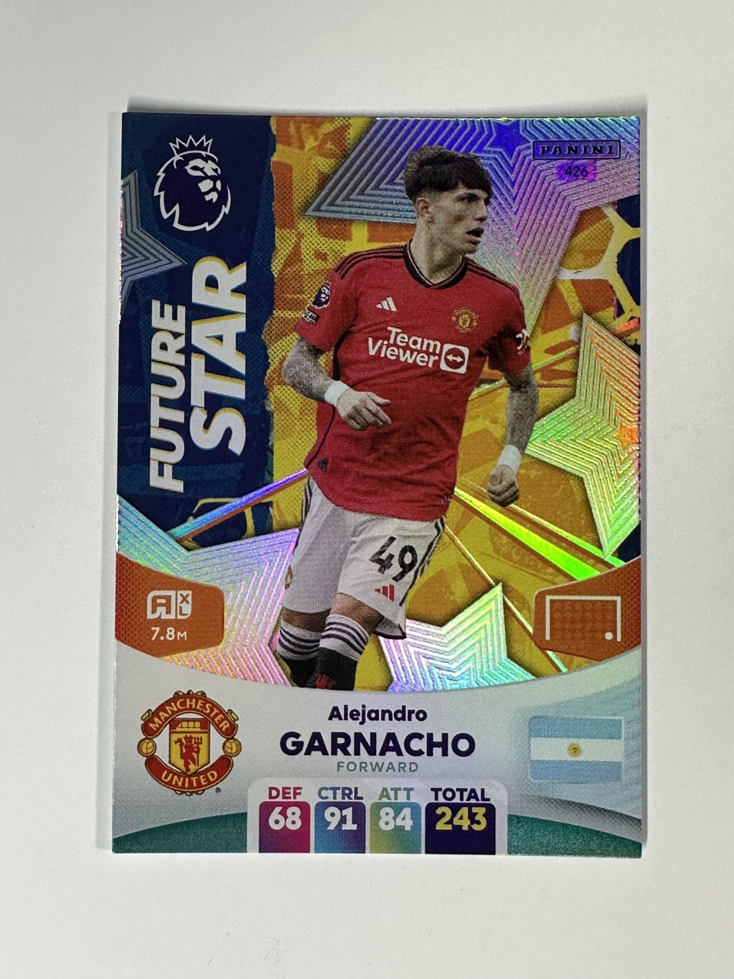 426 Alejandro Garnacho Manchester United Future Star Panini Premier Le ...