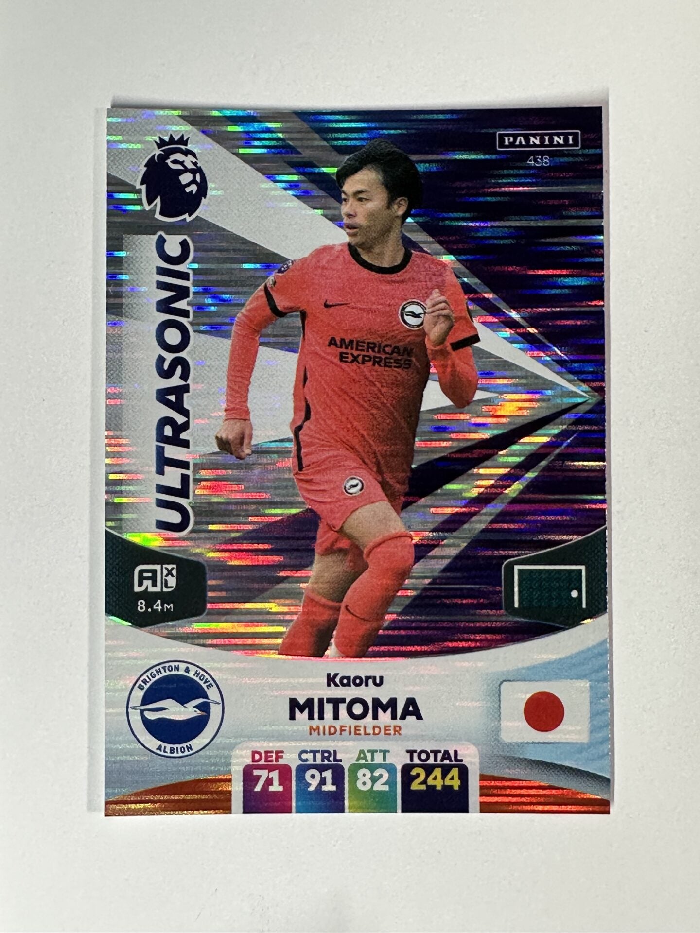438 Kaoru Mitoma Brighton Ultrasonic Panini Premier League Adrenalyn X ...
