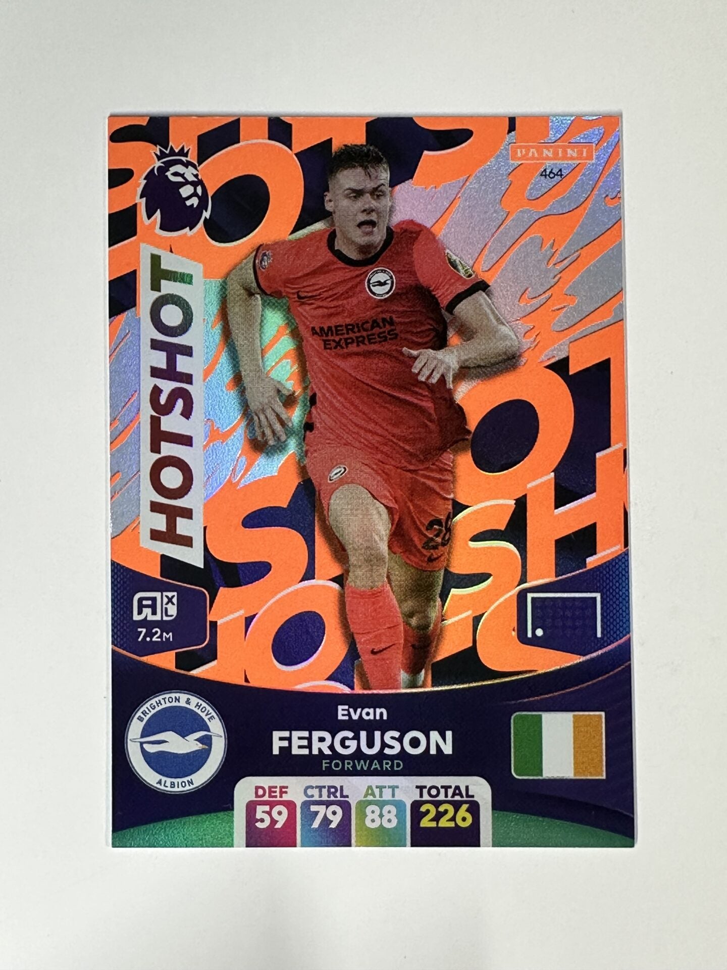 464 Evan Ferguson Brighton Hotshot Panini Premier League Adrenalyn XL ...