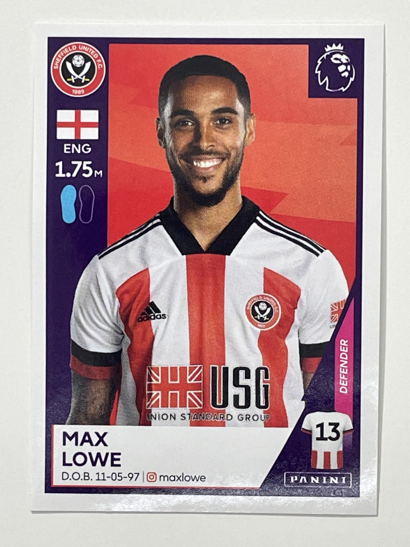 477 Max Lowe (Sheffield United) Premier League 2021 Stickers – Solve ...