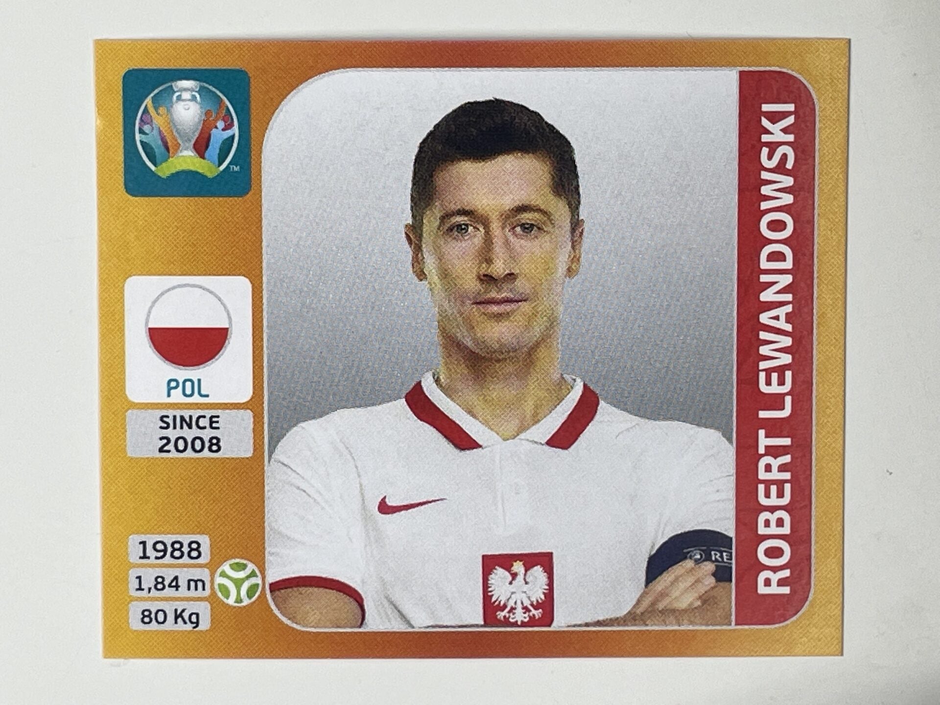 477 Robert Lewandowski (Poland) Euro 2020 Stickers – Solve Collectibles