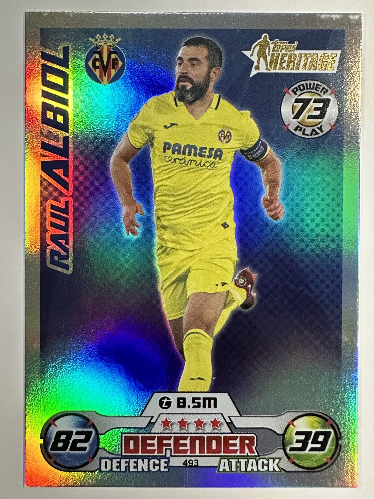 493 Raul Albiol Heritage (Villarreal) Topps Match Attax 2022/2023 Card ...