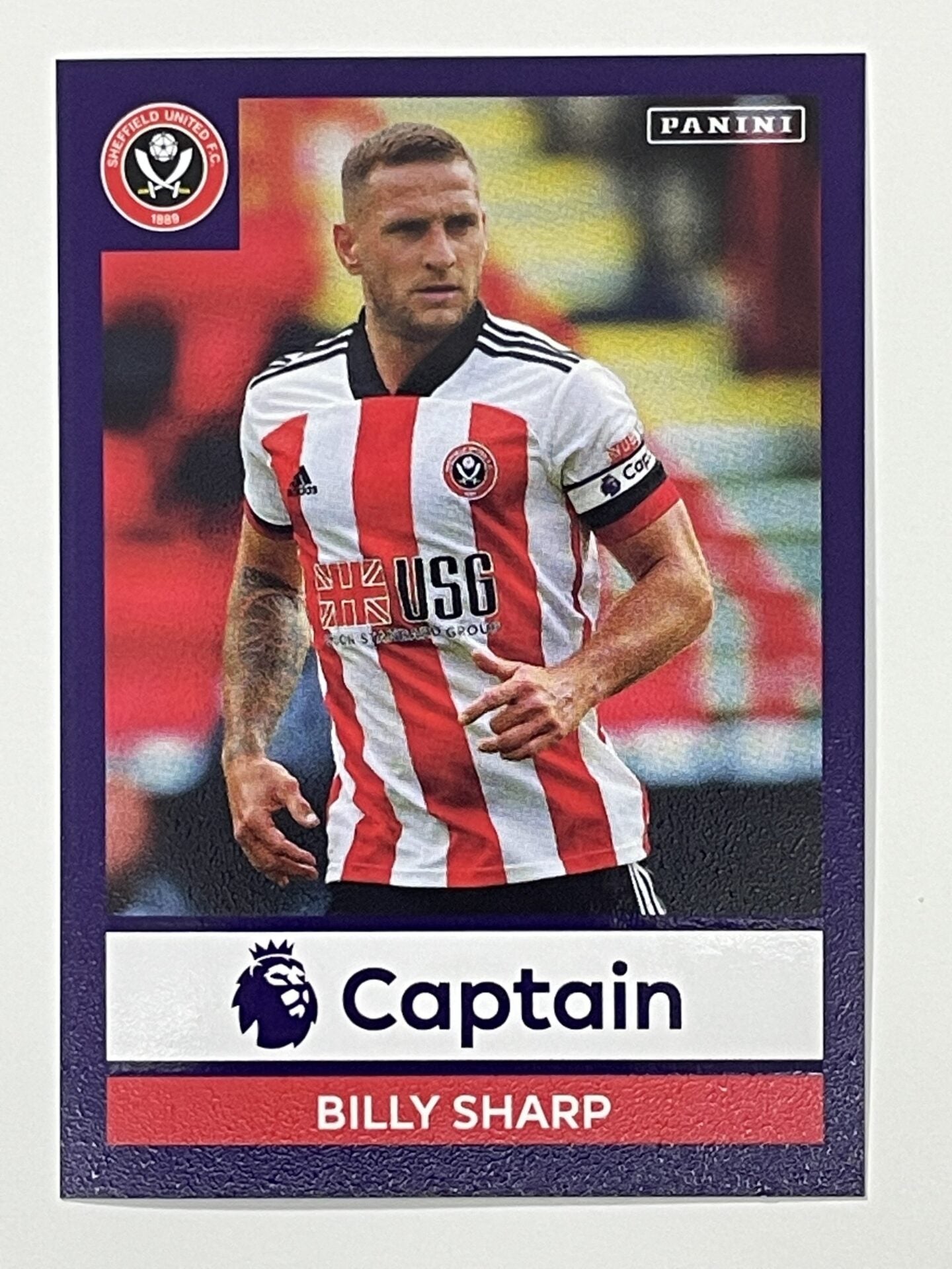 497 Billy Sharp Captain (Sheffield United) Premier League 2021 Sticker ...