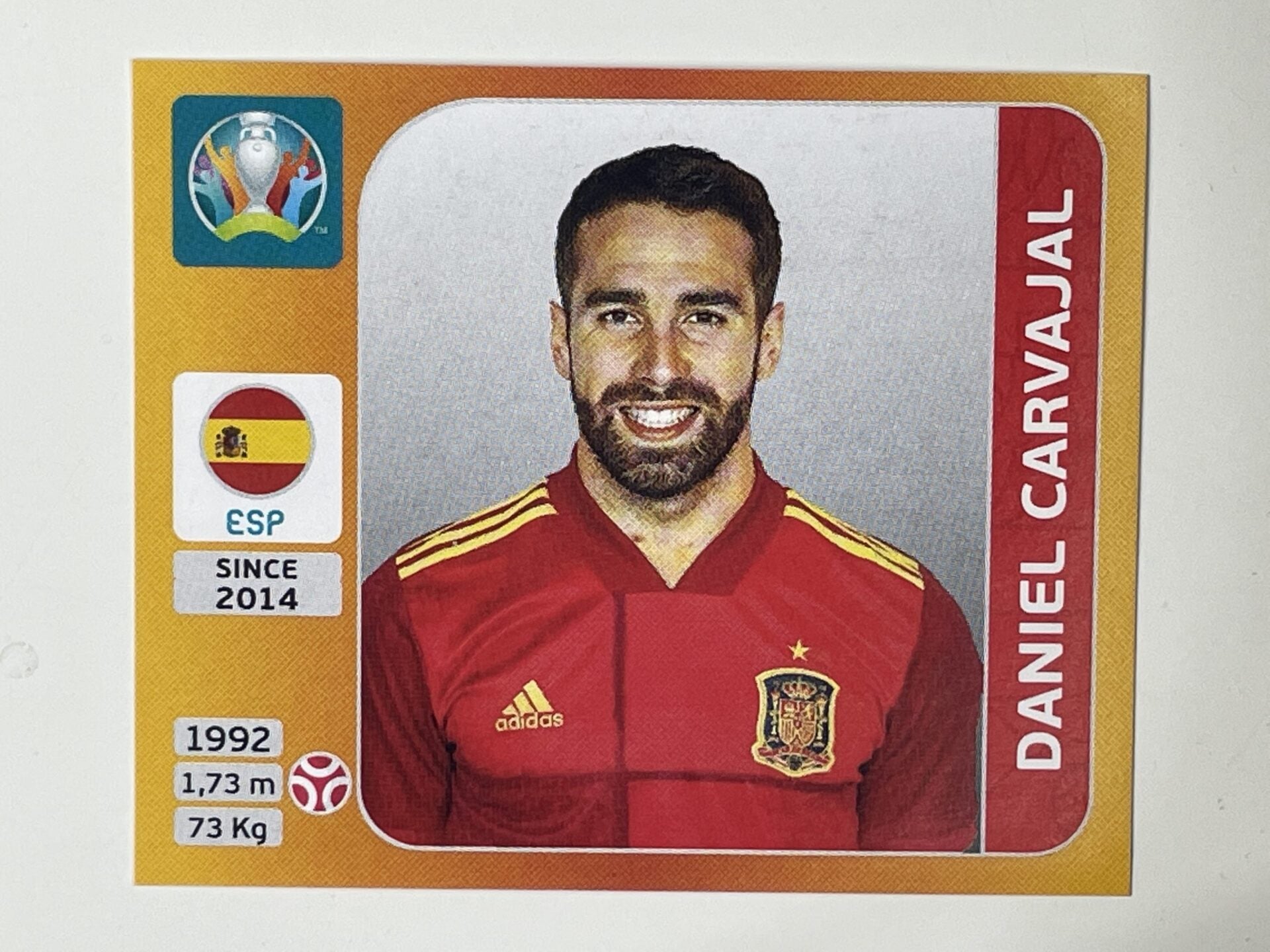 516 Daniel Carvajal (Spain) Euro 2020 Stickers – Solve Collectibles