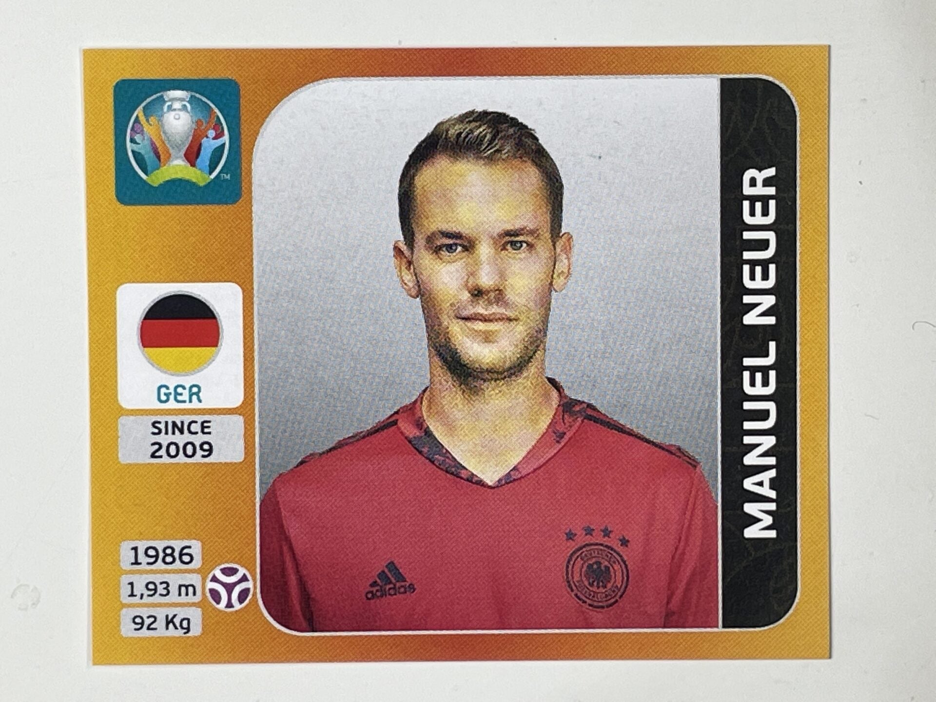 605 Manuel Neuer (Germany) Euro 2020 Stickers – Solve Collectibles