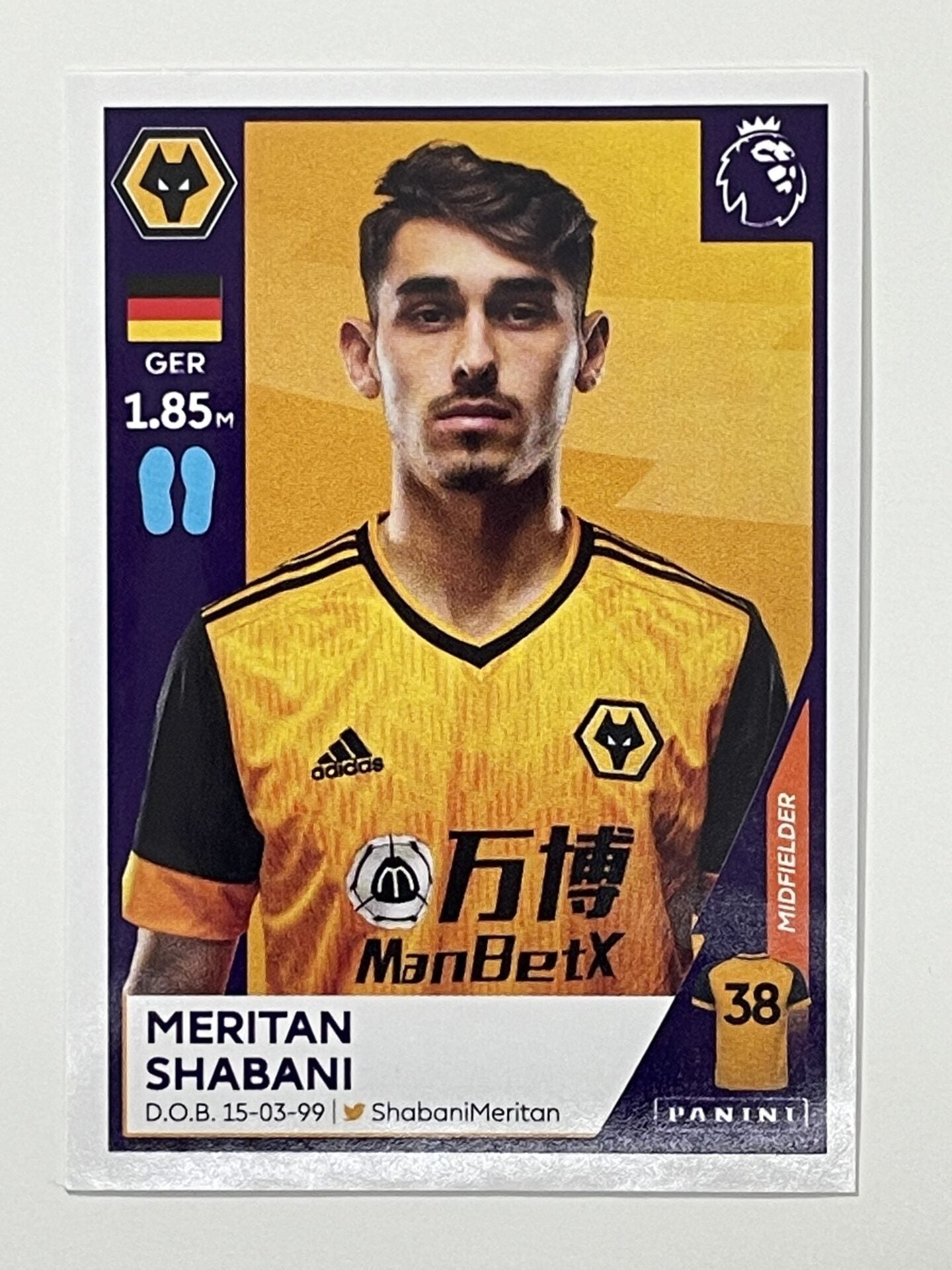 632 Meritan Shabani (Wolves) Premier League 2021 Stickers – Solve ...