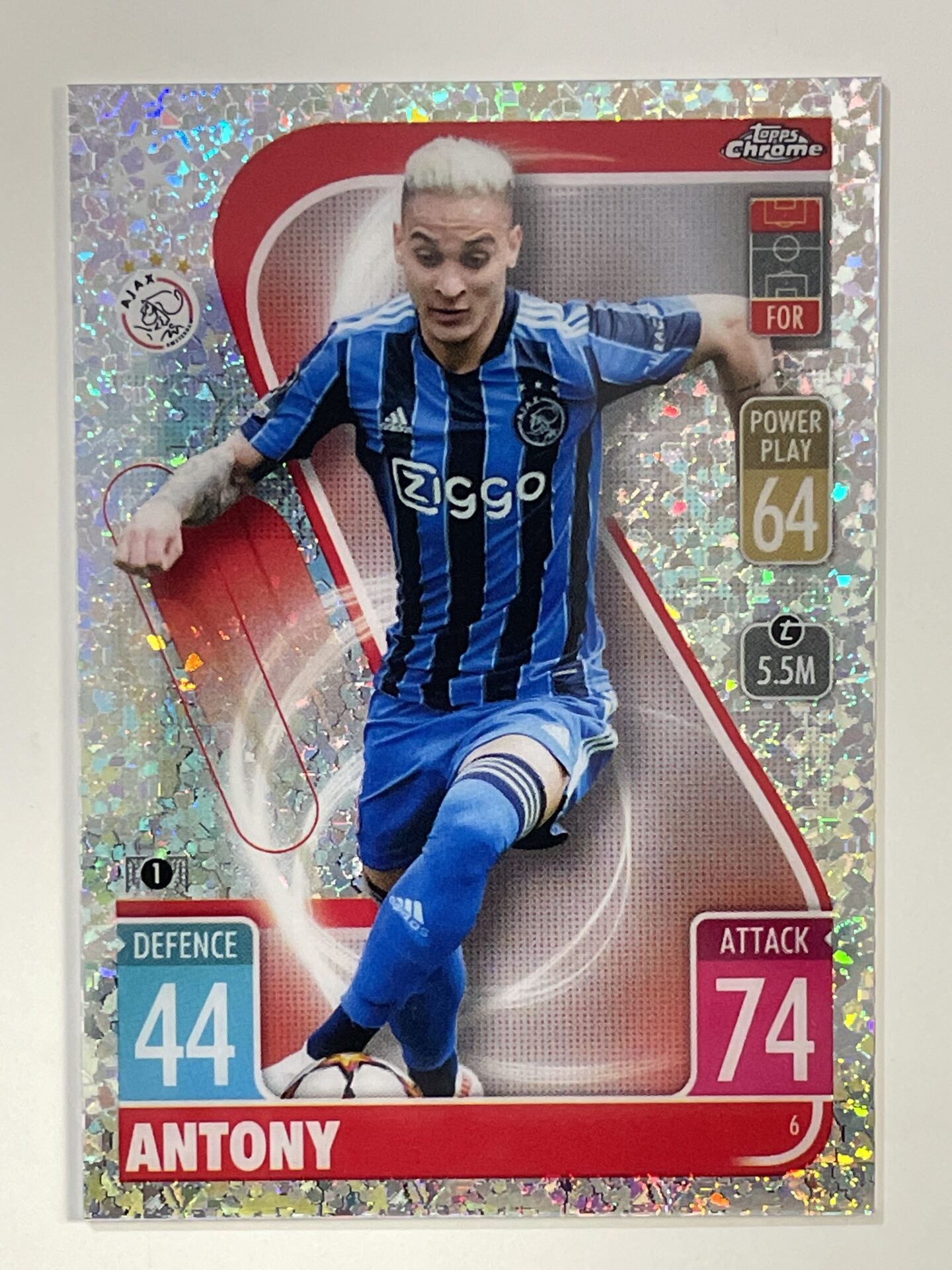 6 Speckle Refractor Antony Topps Match Attax Chrome 2021/22 Card ...