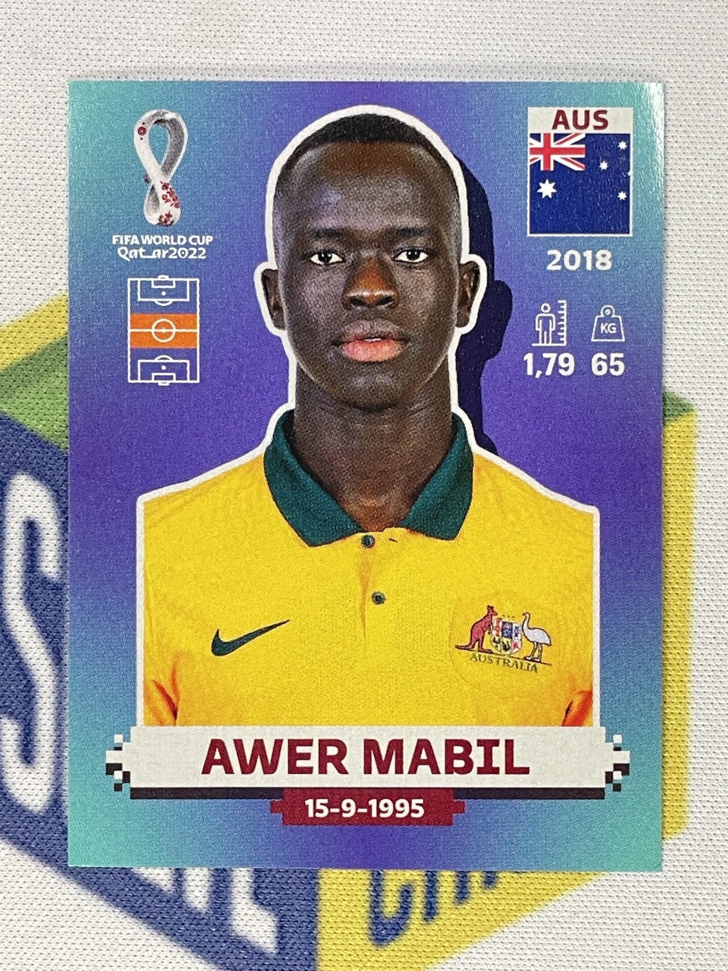 AUS14 Awer Mabil (Australia) Panini World Cup 2022 Sticker – Solve ...