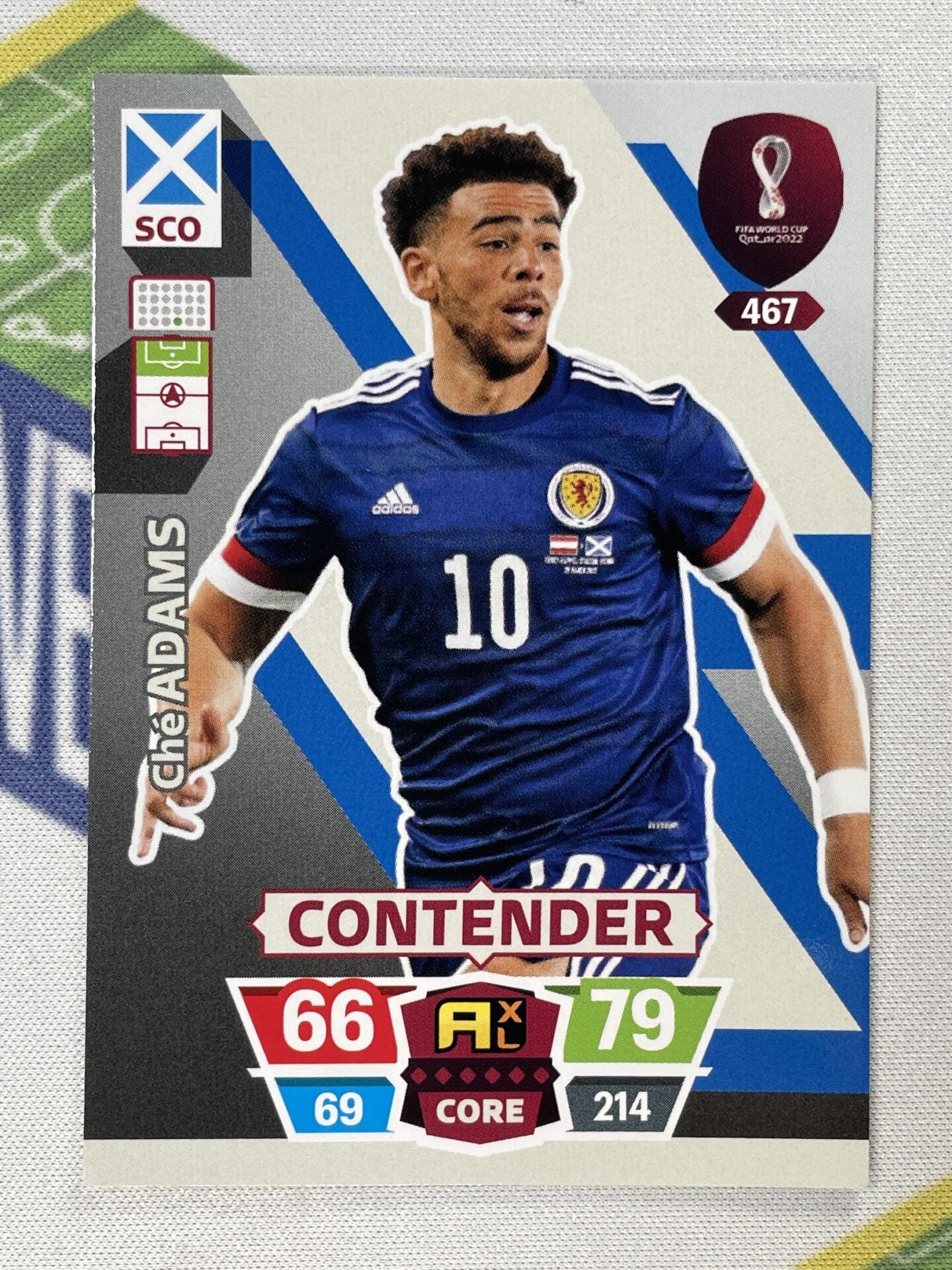 467 Ché Adams Scotland Contender Panini World Cup 2022 Adrenalyn XL ...