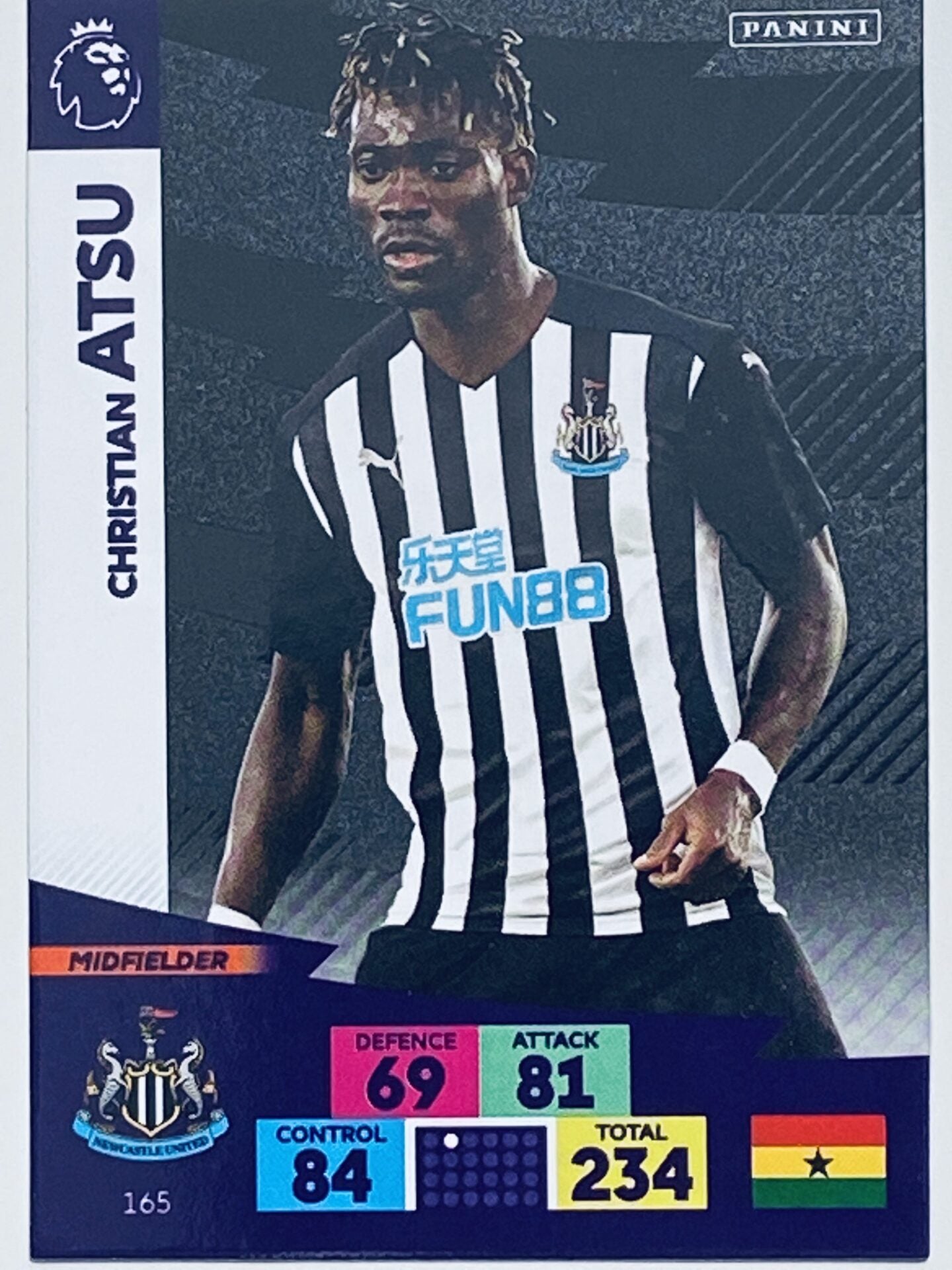 165 Christian Atsu (Newcastle United) Premier League Adrenalyn XL 2020 ...