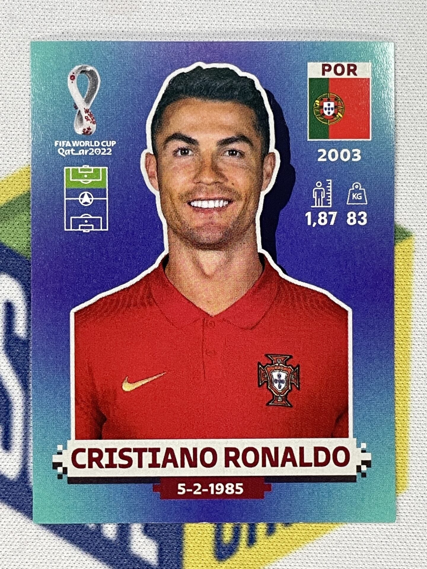 POR18 Cristiano Ronaldo (Portugal) Panini World Cup 2022 Sticker ...