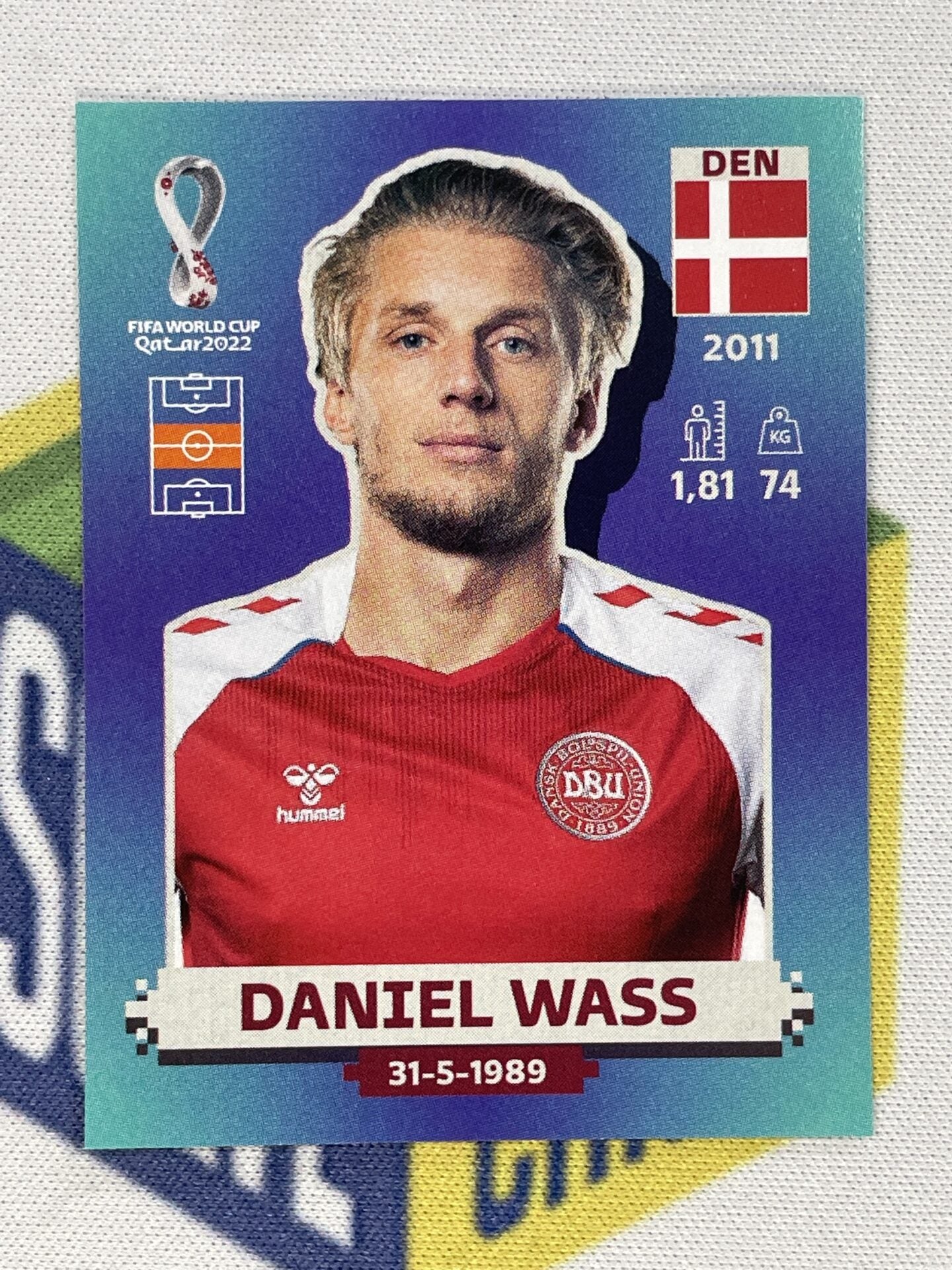 DEN15 Daniel Wass (Denmark) Panini World Cup 2022 Sticker – Solve ...
