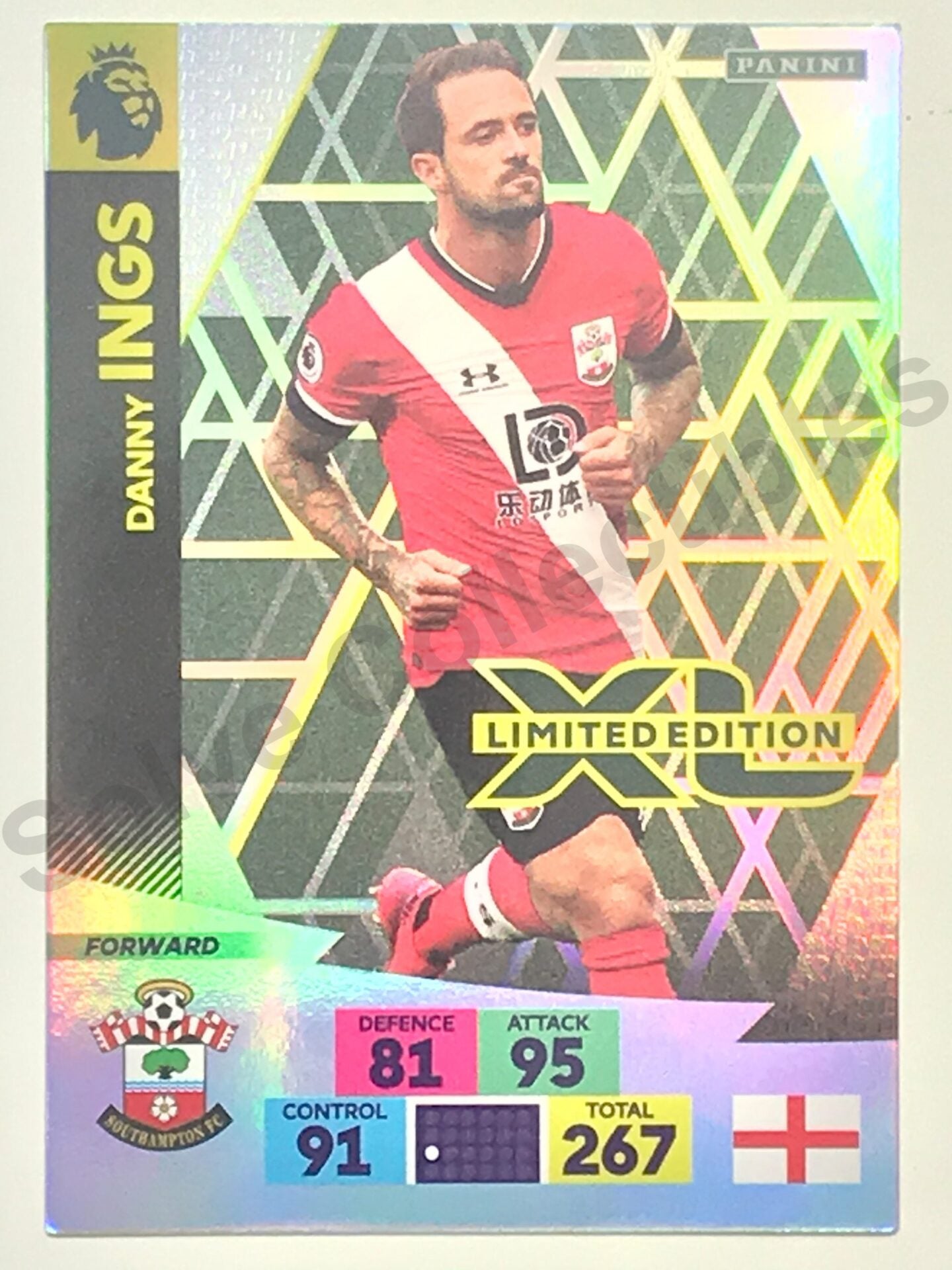 Danny Ings Limited Edition (Southampton) Premier League Adrenalyn XL 2 ...