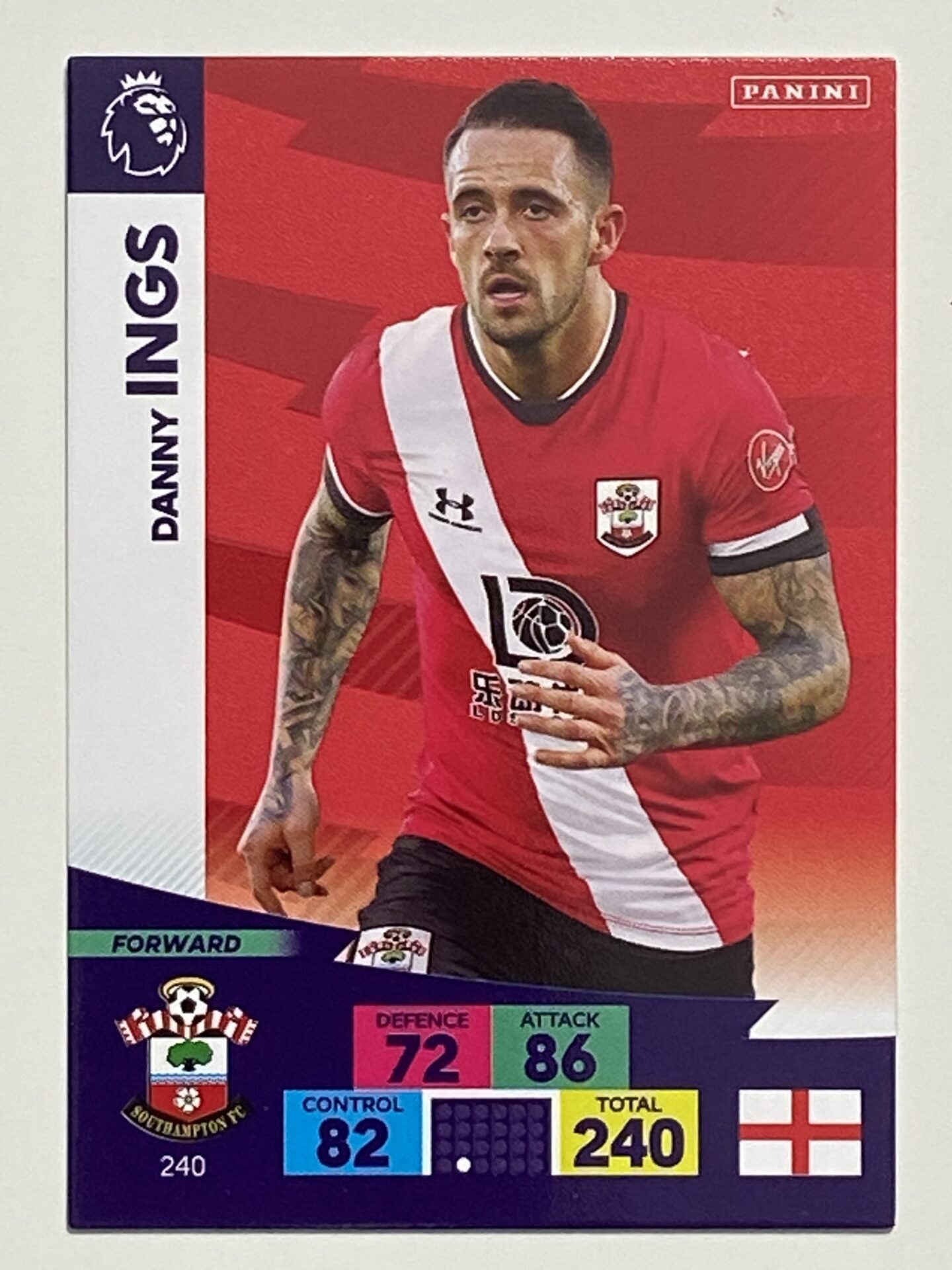 240 Danny Ings (Southampton) Premier League Adrenalyn XL 2020/21 ...