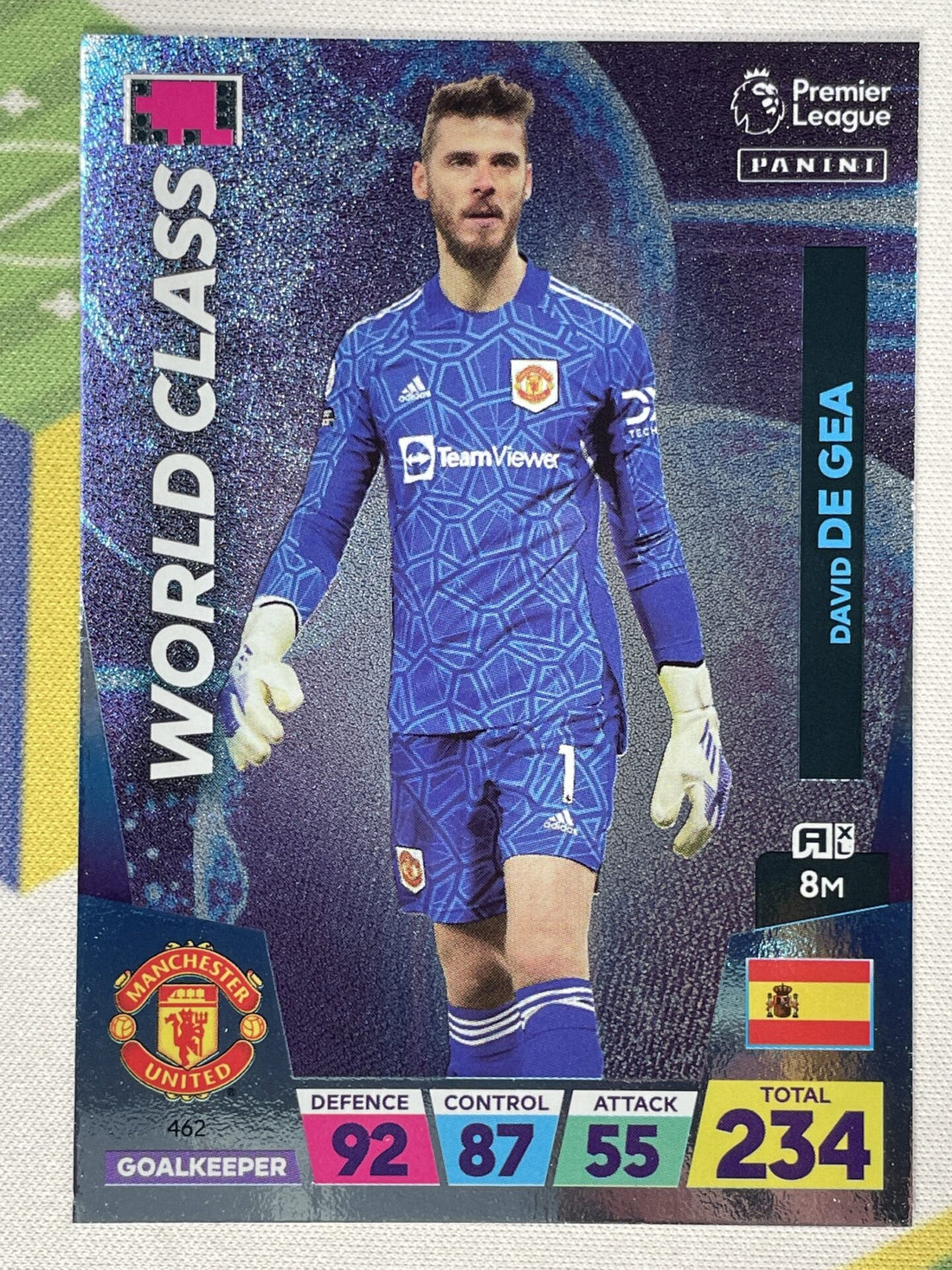 462 David De Gea Manchester United World Class Panini Premier League A ...