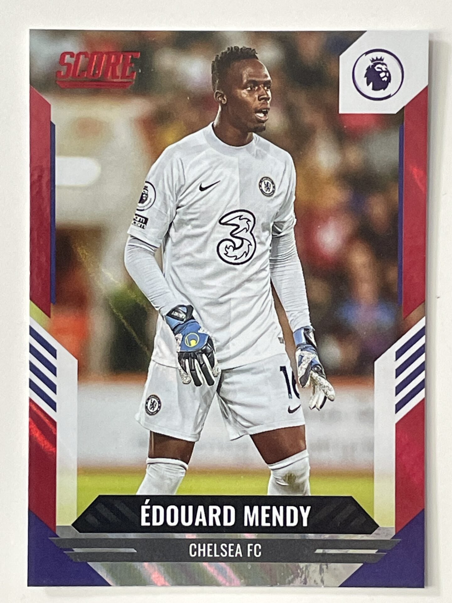 Base Red Lava Parallel 011 Edouard Mendy Chelsea Panini Premier League ...
