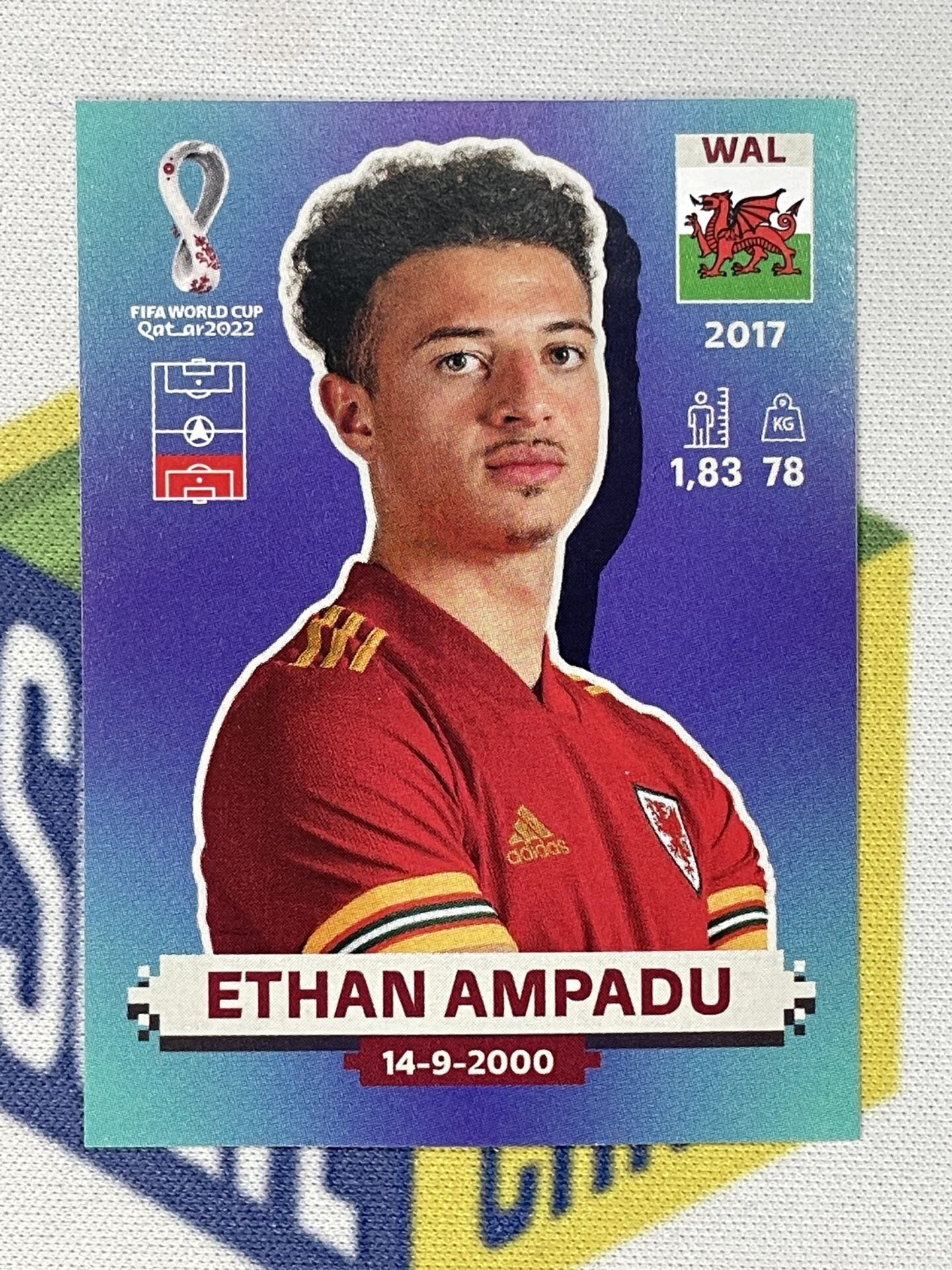 WAL5 Ethan Ampadu (Wales) Panini World Cup 2022 Sticker – Solve ...