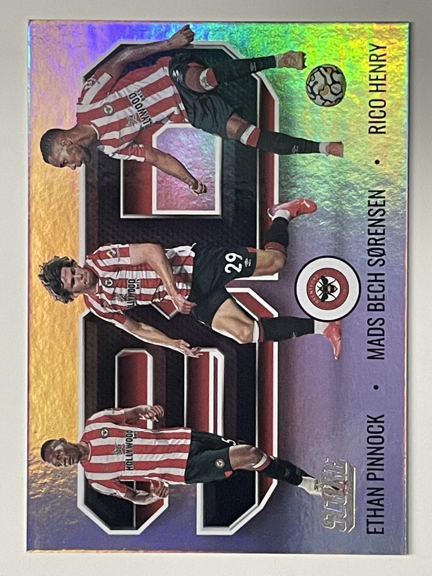 3D 20 Ethan Pinnock, Mads Bech Sorensen & Rico Henry Brentford Panini ...