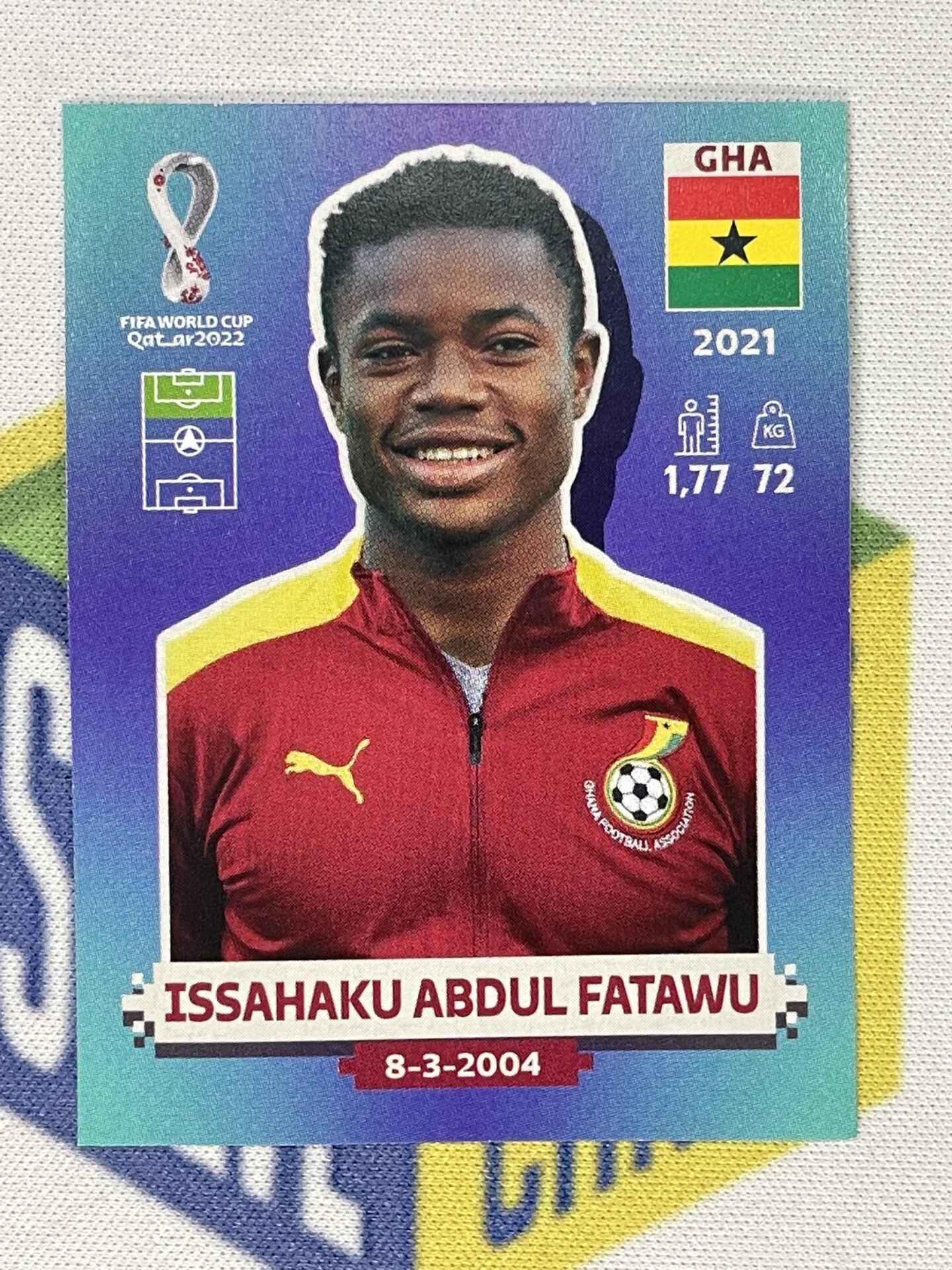GHA19 Issahaku Abdul Fatawu (Ghana) Panini World Cup 2022 Sticker – Solve Collectibles