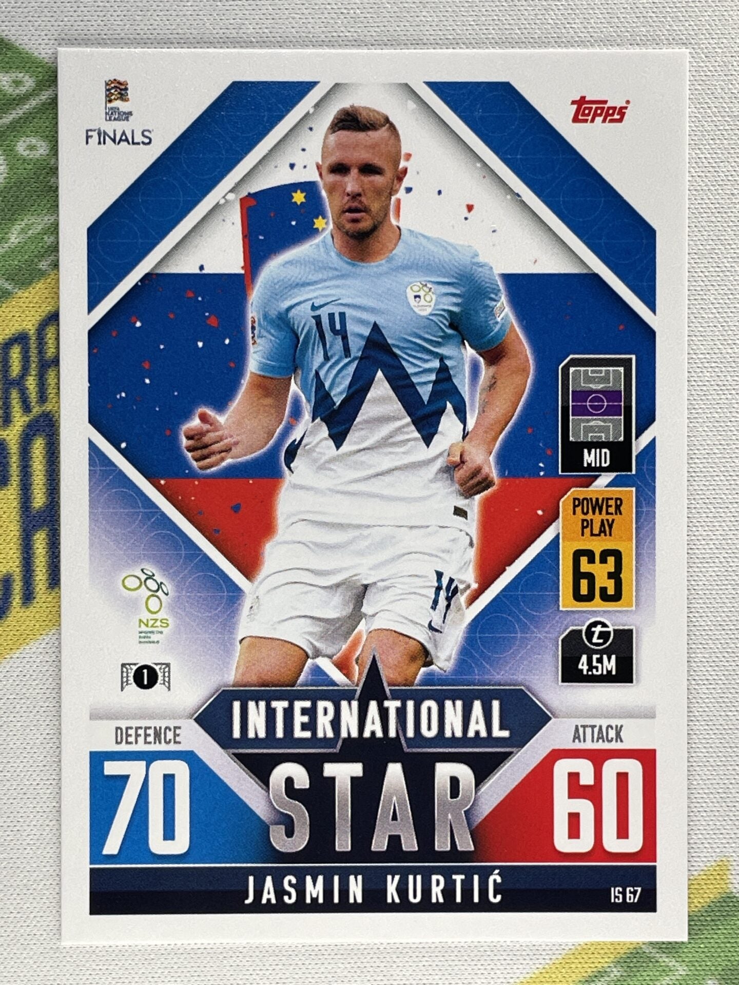 IS 67 Jasmin Kurtic Slovenia International Stars Topps Match Attax 101 ...