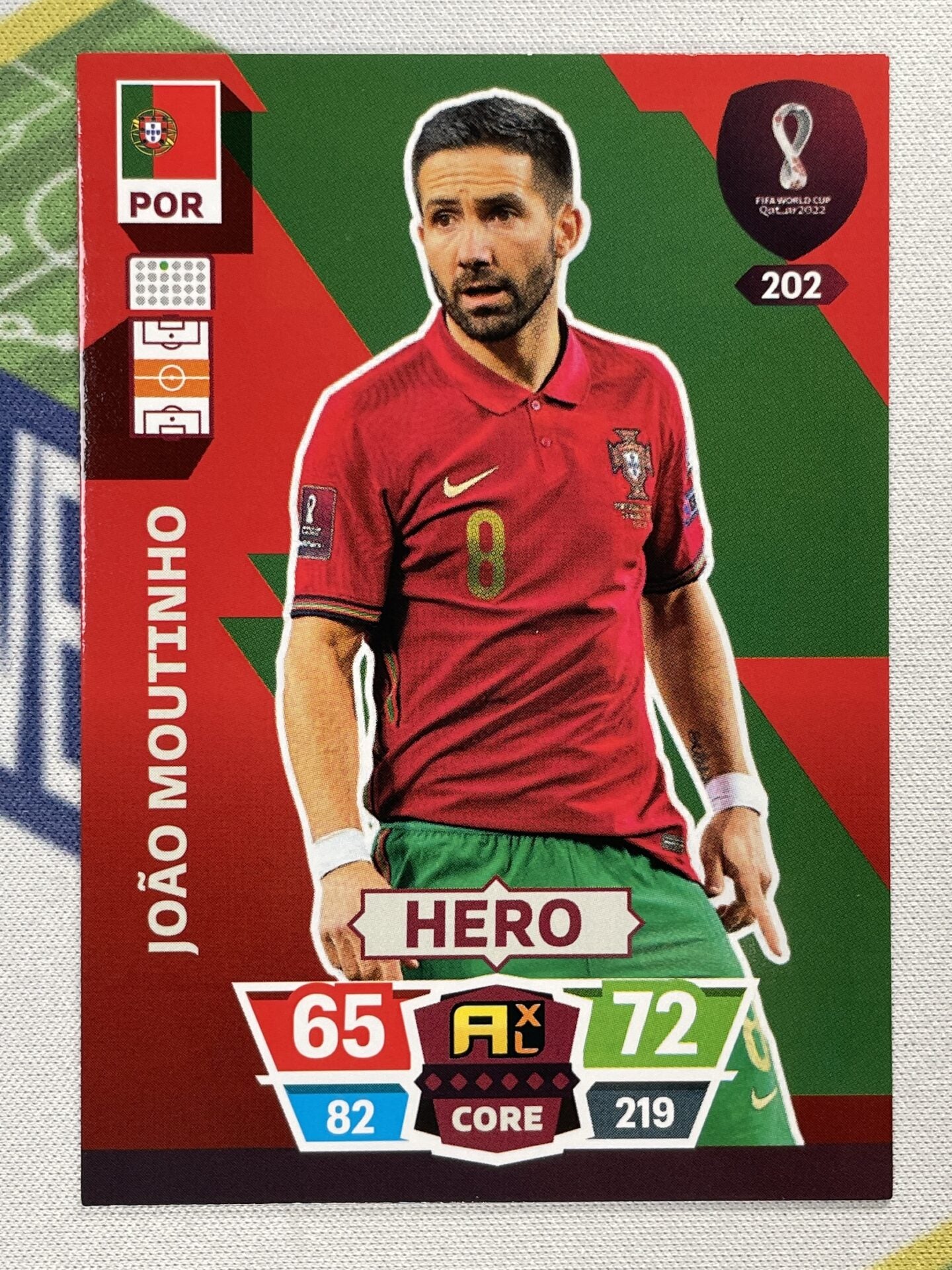 202 João Moutinho Portugal Hero Panini World Cup 2022 Adrenalyn XL ...